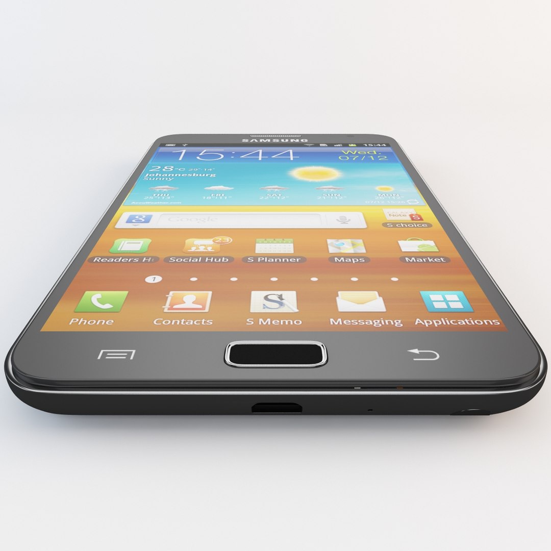 3d Max Black Samsung Galaxy Note