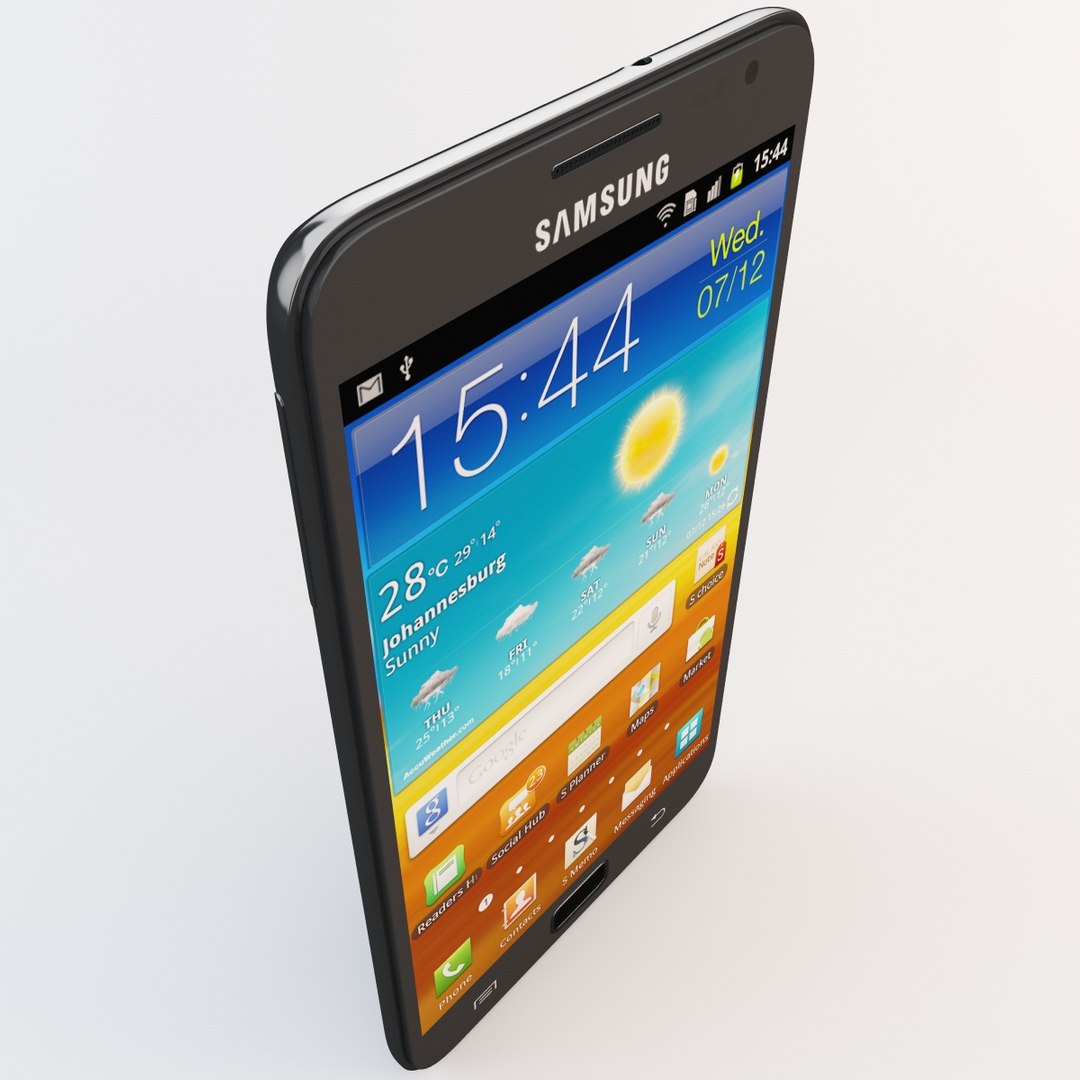 3d Max Black Samsung Galaxy Note