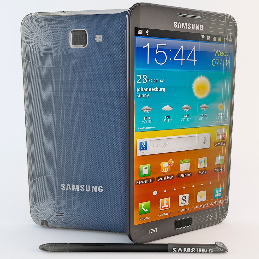 3d Max Black Samsung Galaxy Note