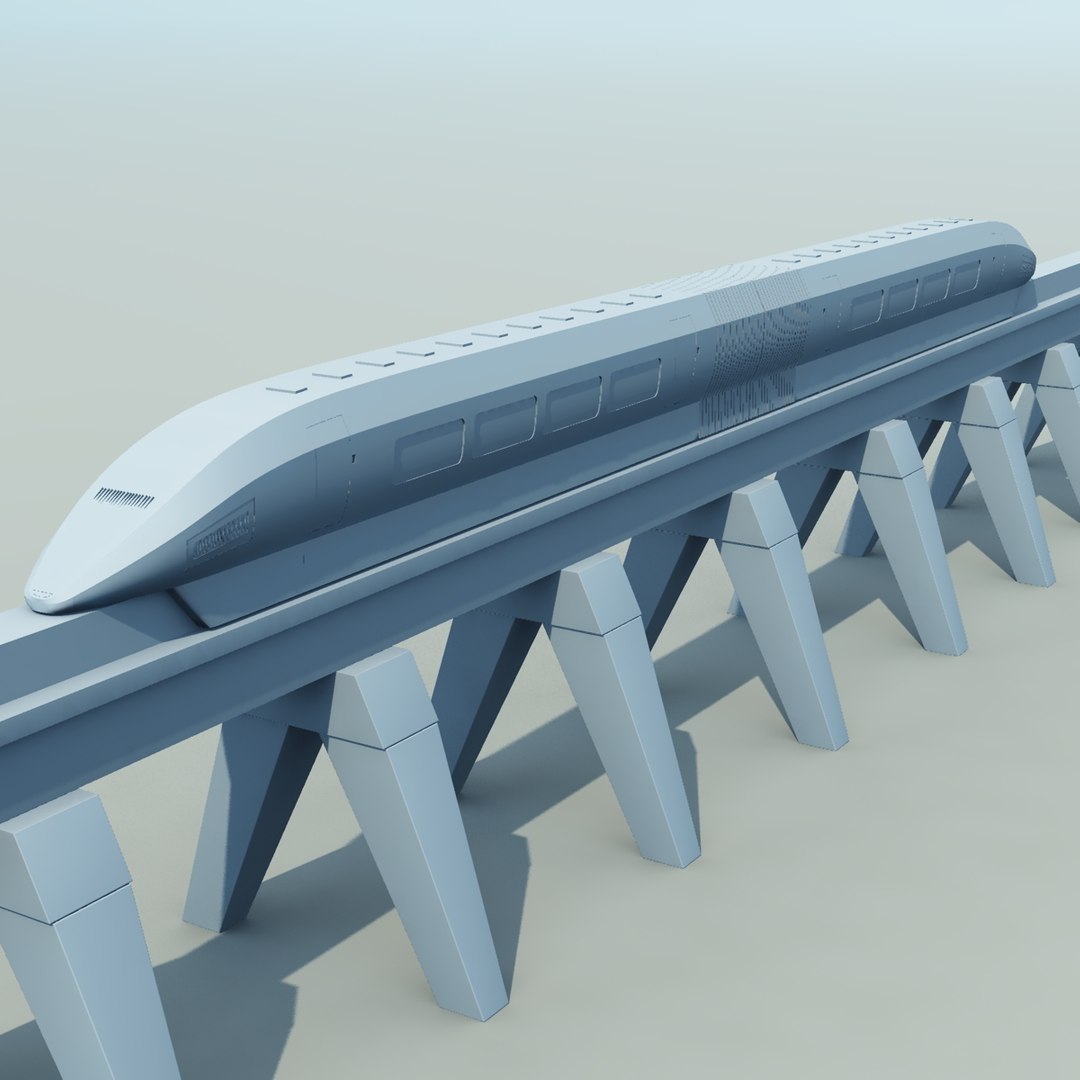 3d Train Monorail Model