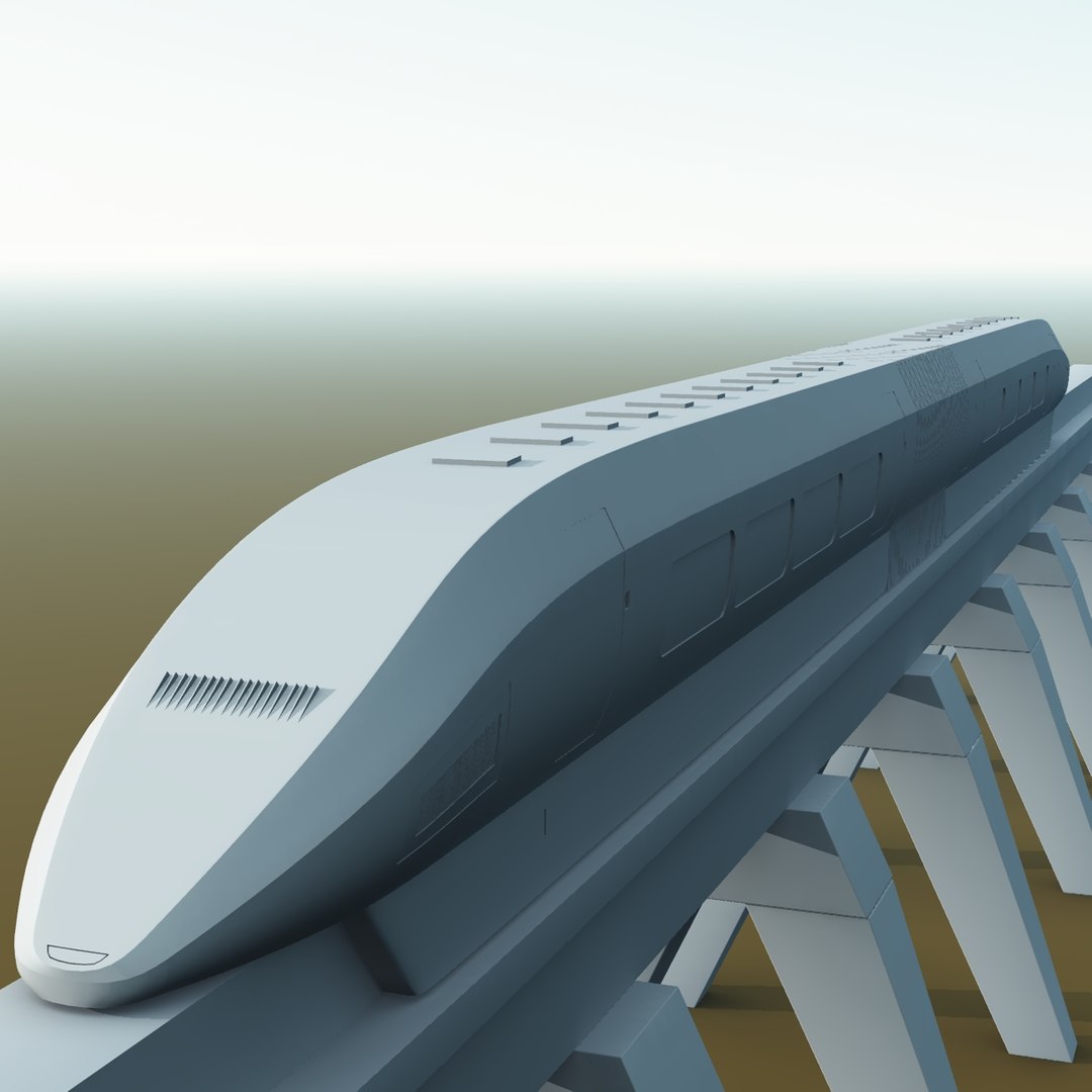 3d Train Monorail Model