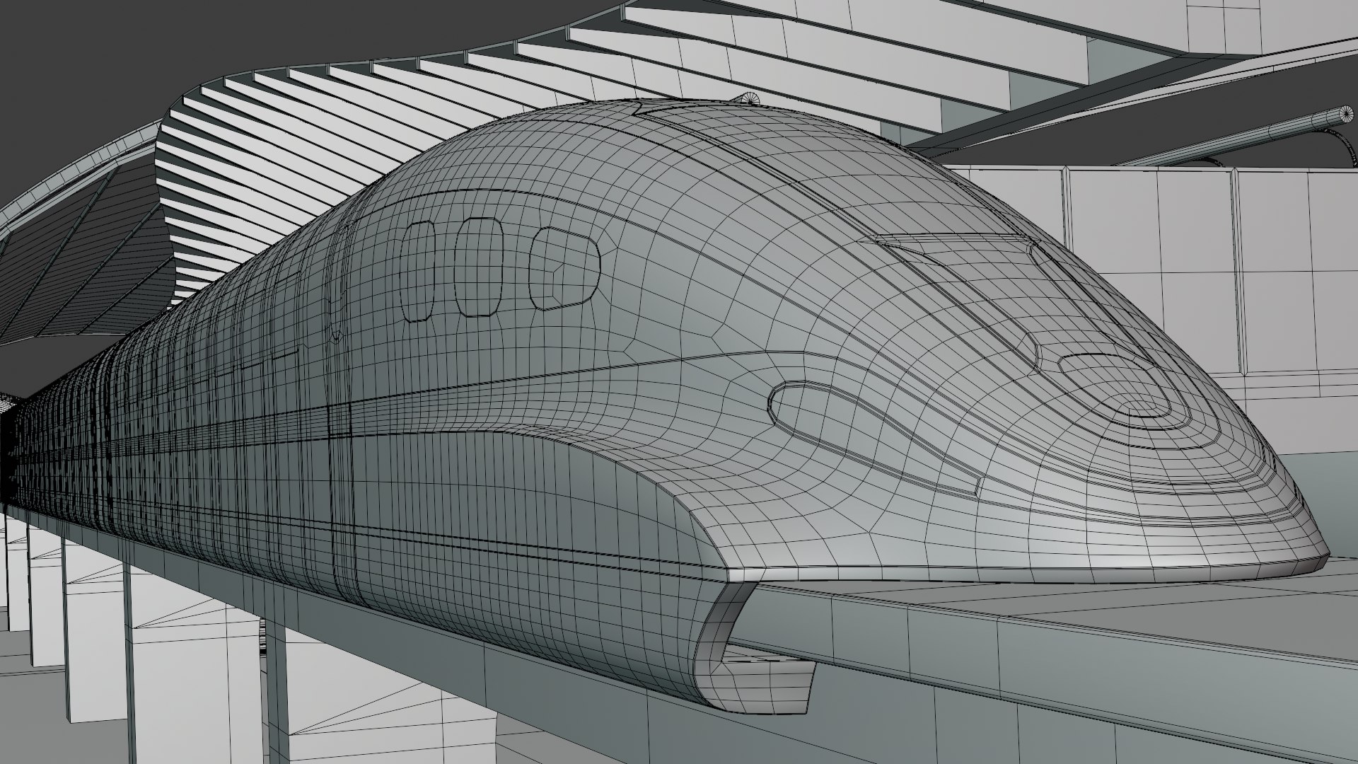 Maglev Station 2023 3D - TurboSquid 2082592