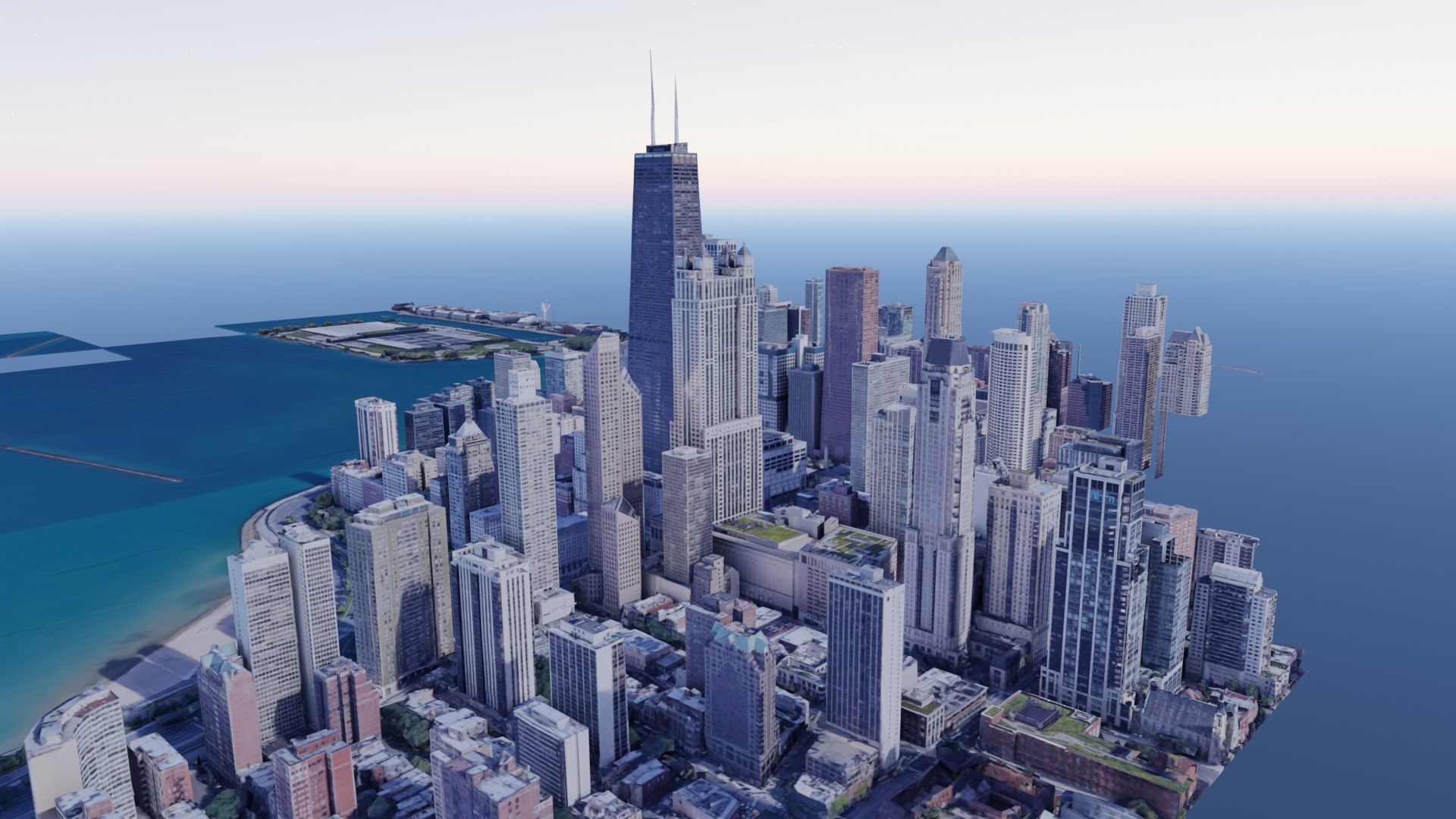 USA- Chicago City Photogrammetry 2 3D Model - TurboSquid 1847916