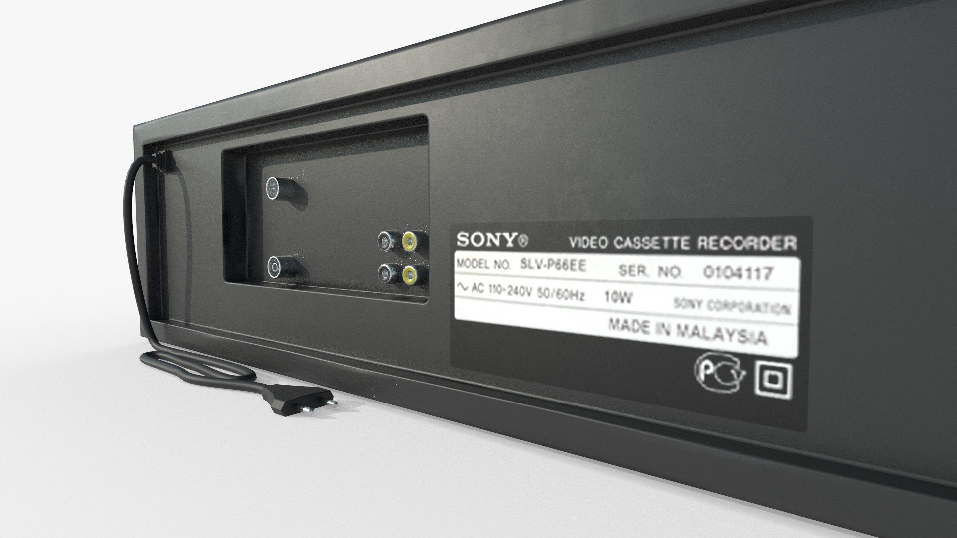 Sony VHS Video Player 3D Model - TurboSquid 1823604