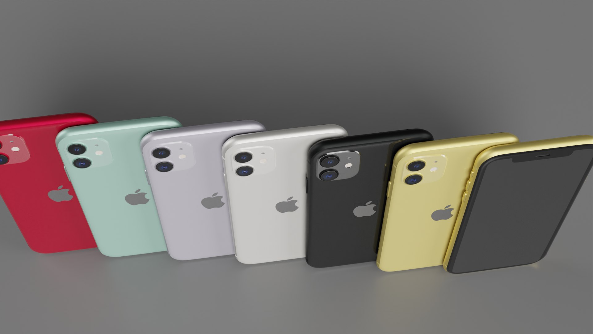 3D IPhone 11 All Colors Smartphone - TurboSquid 2081568