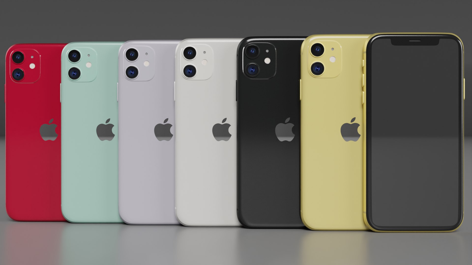 3D IPhone 11 All Colors Smartphone - TurboSquid 2081568