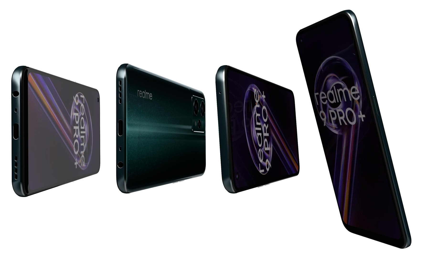 3D Realme 9 Pro Plus Green Model - TurboSquid 1933080