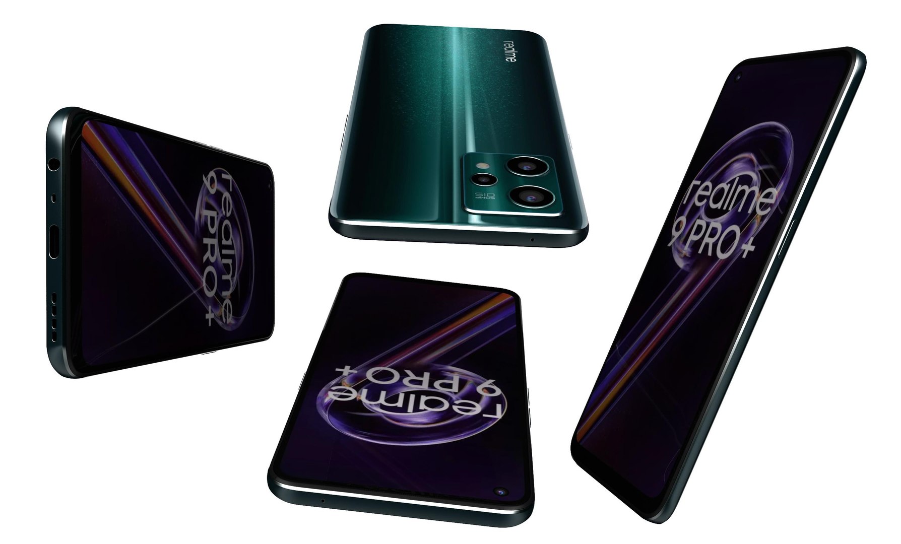 3D Realme 9 Pro Plus Green Model - TurboSquid 1933080