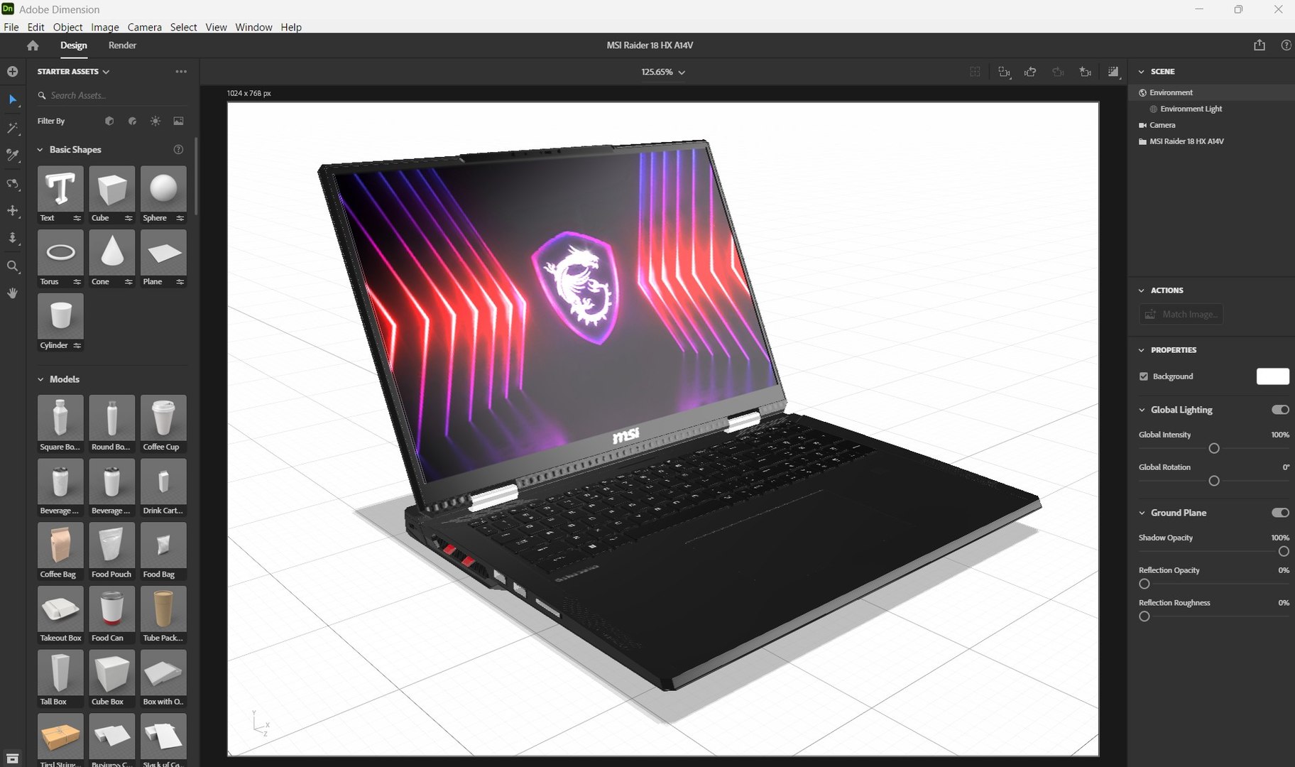 MSI Raider 18 HX A14V 3D Model - TurboSquid 2320753