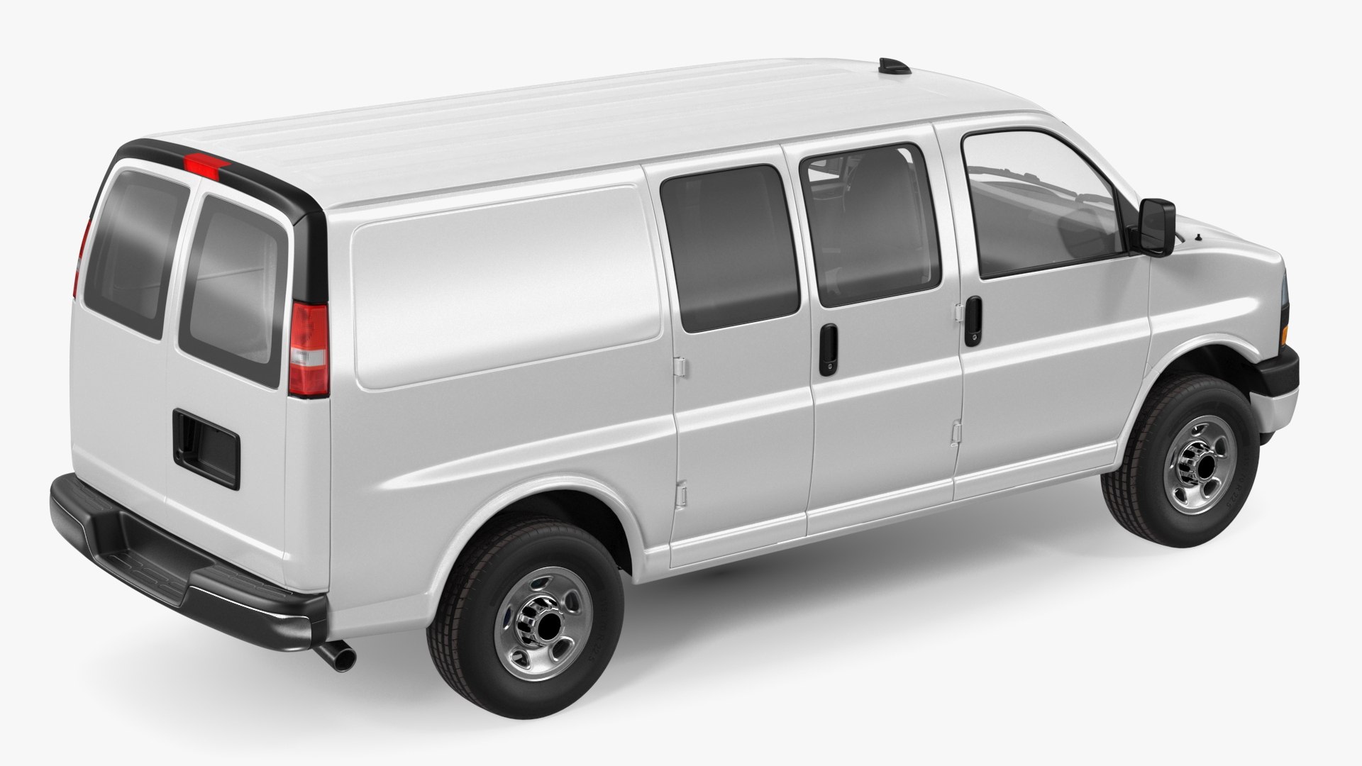 Commercial Cargo Van White 3D model - TurboSquid 1912478