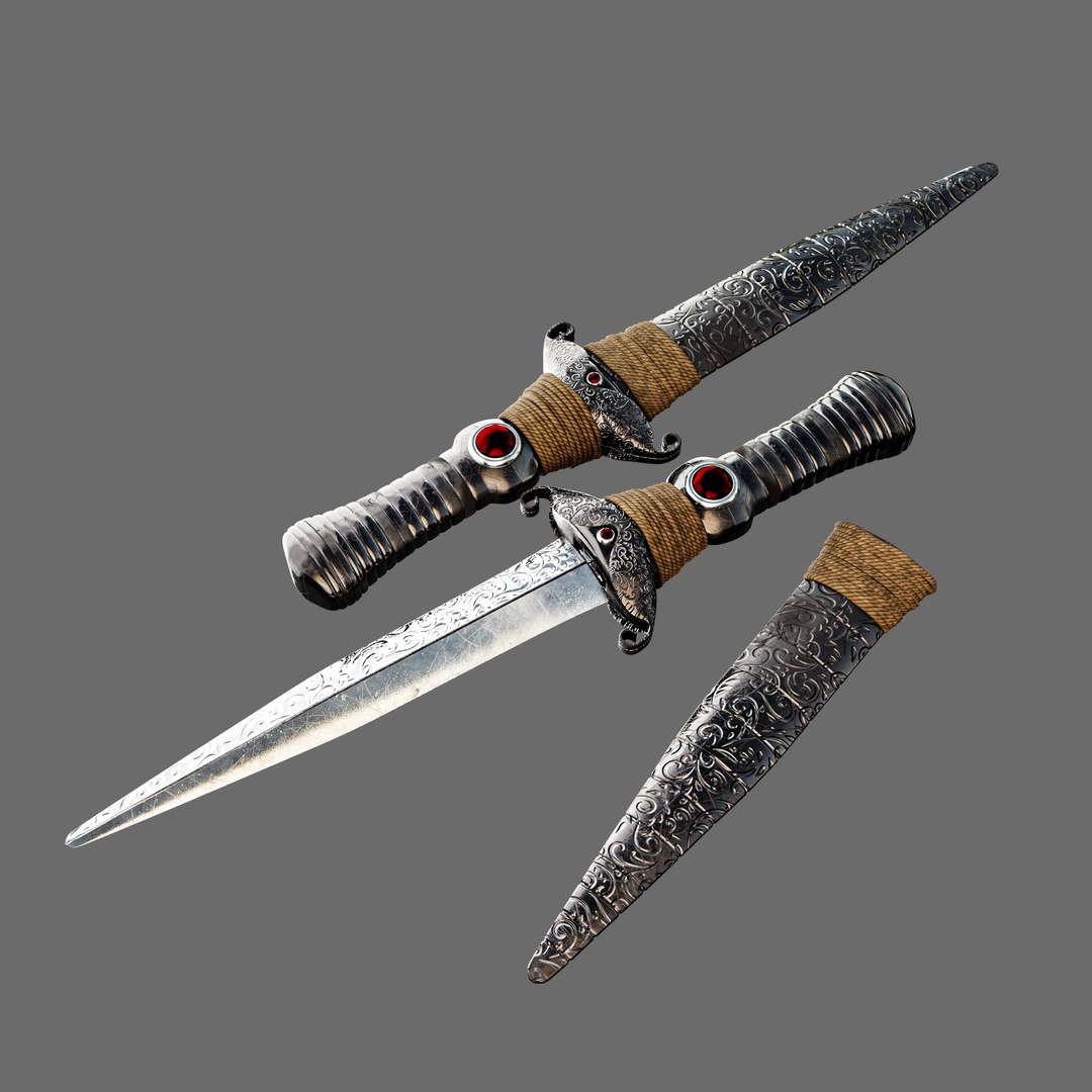 3D Dagger Sword - TurboSquid 1908301