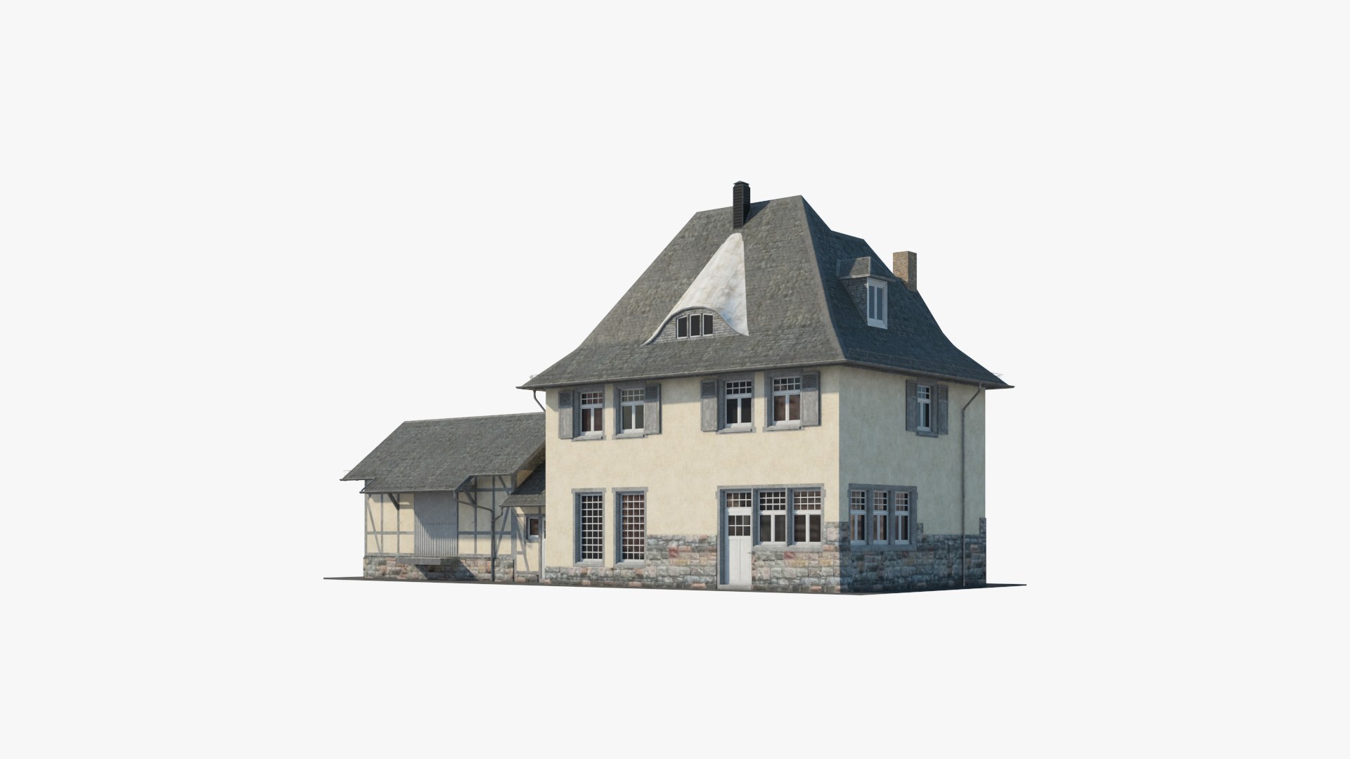 Traditional Country House 3D Model - TurboSquid 2099819