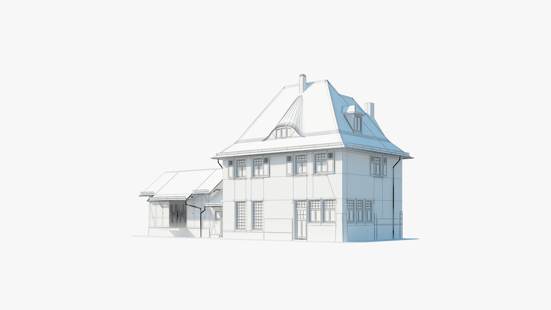Traditional Country House 3D Model - TurboSquid 2099819