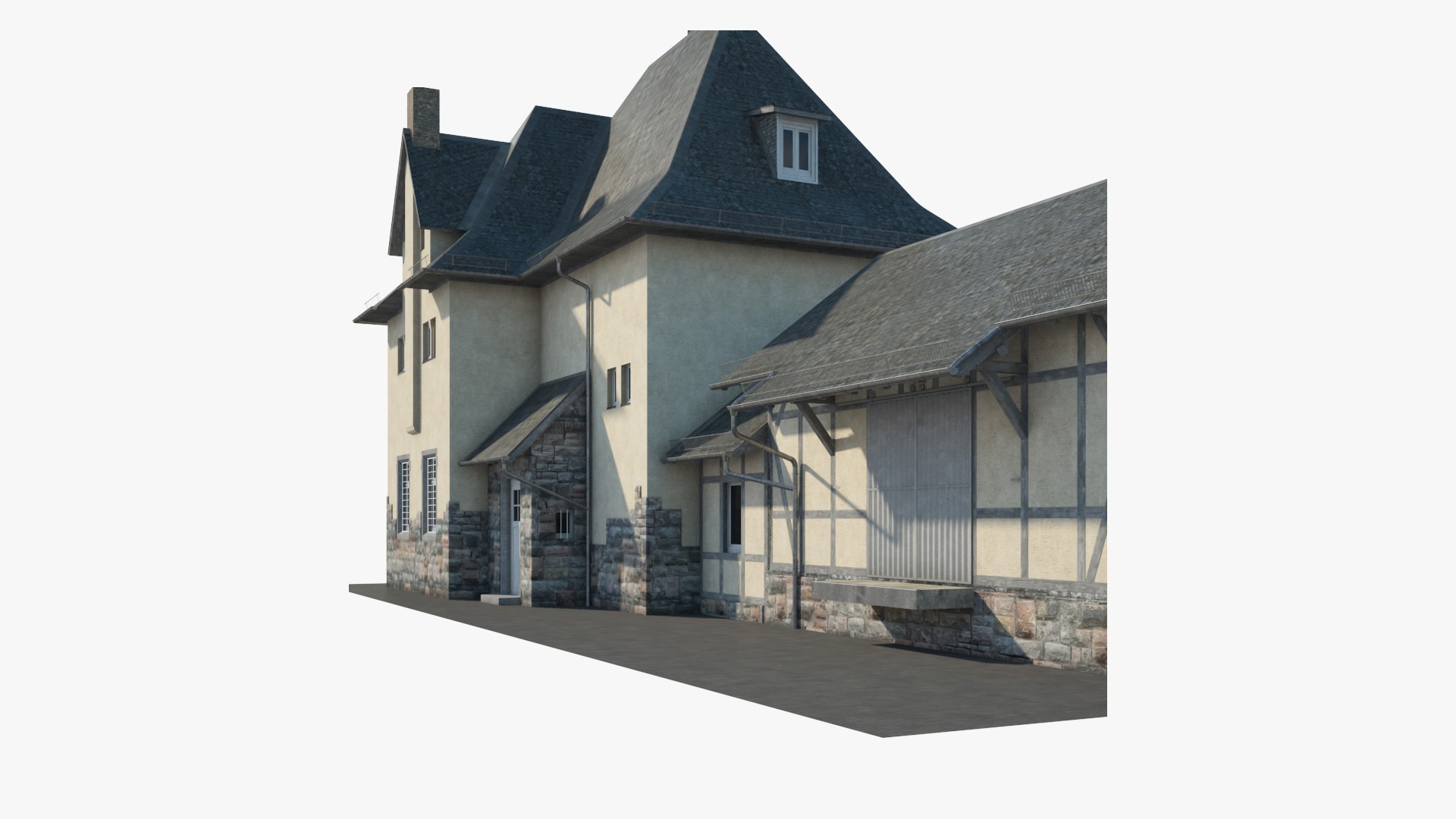 Traditional Country House 3D Model - TurboSquid 2099819