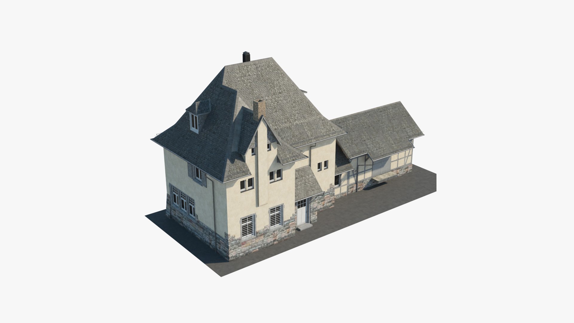 Traditional Country House 3D Model - TurboSquid 2099819