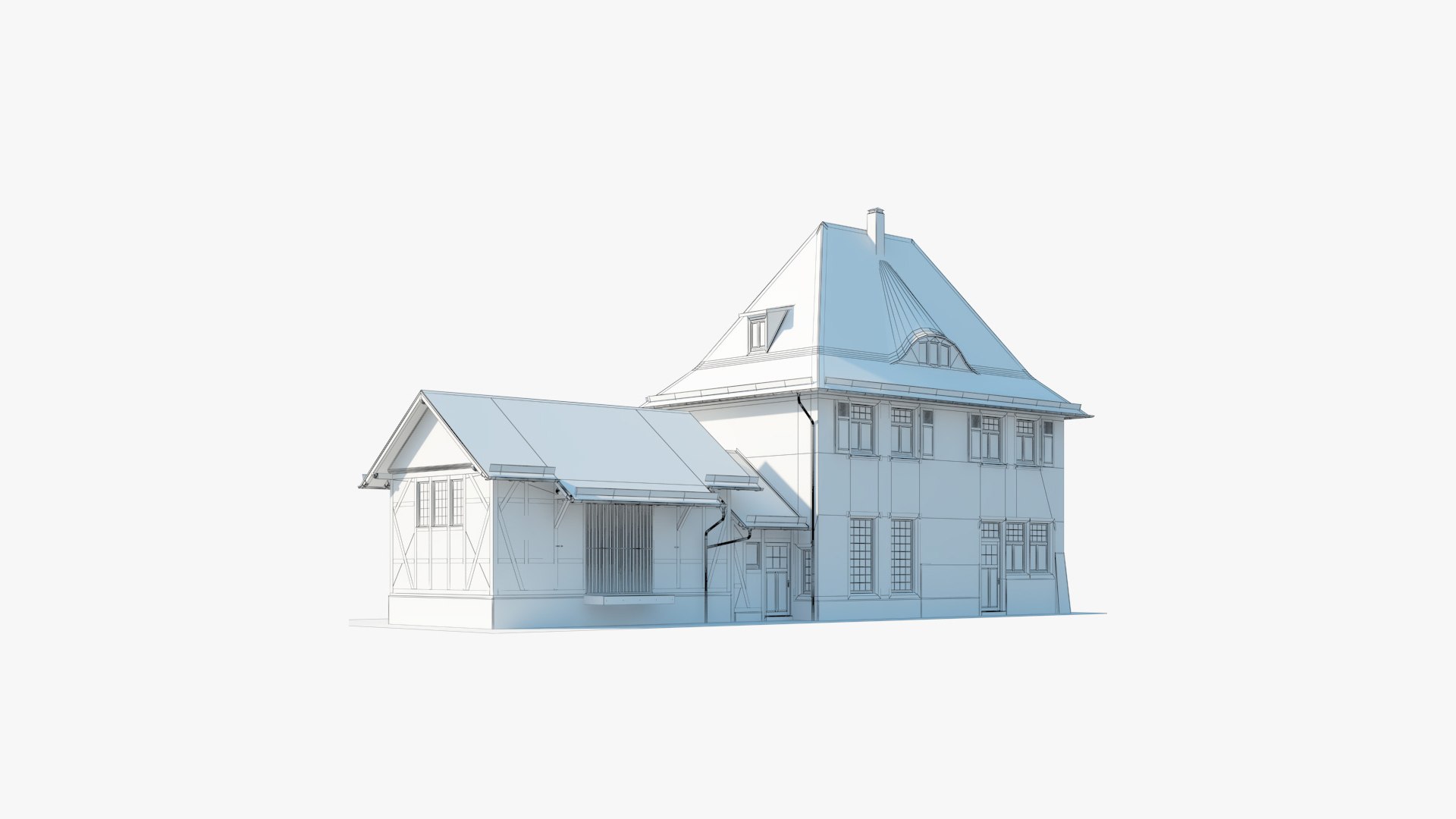 Traditional Country House 3D Model - TurboSquid 2099819