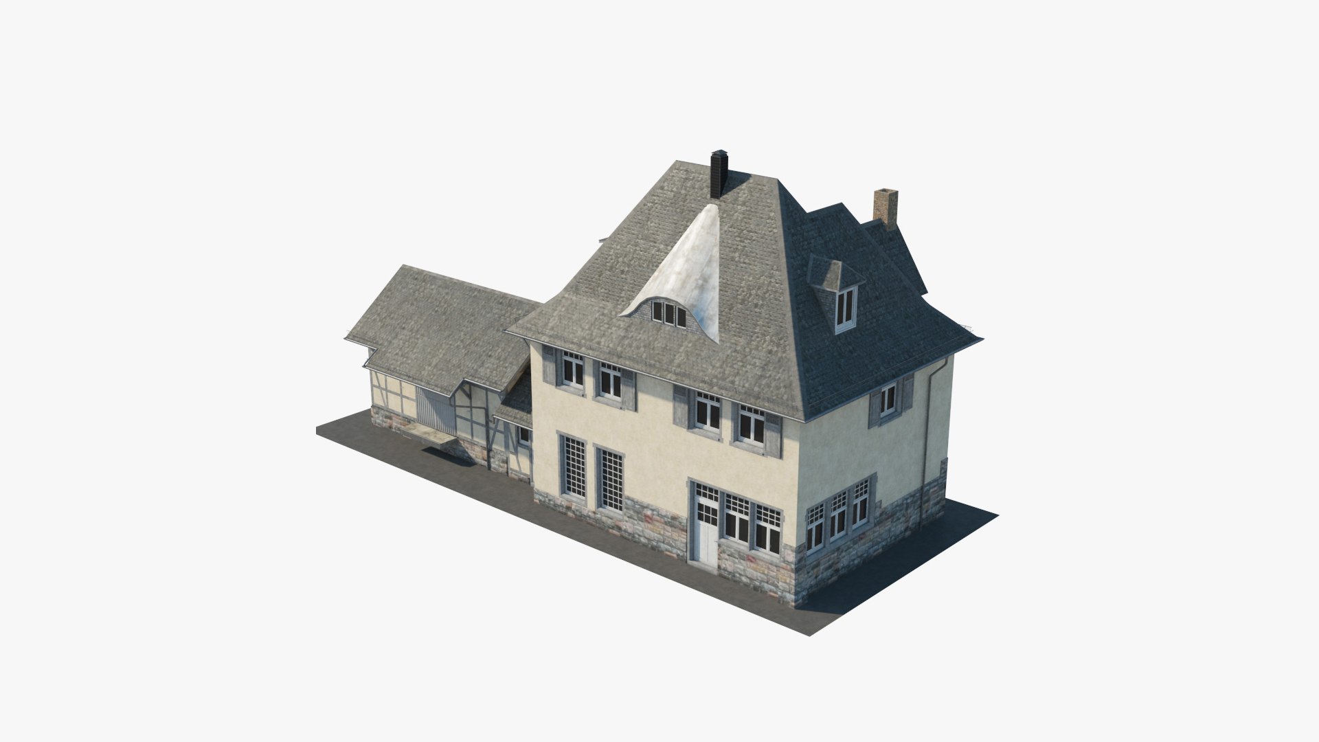Traditional Country House 3D Model - TurboSquid 2099819