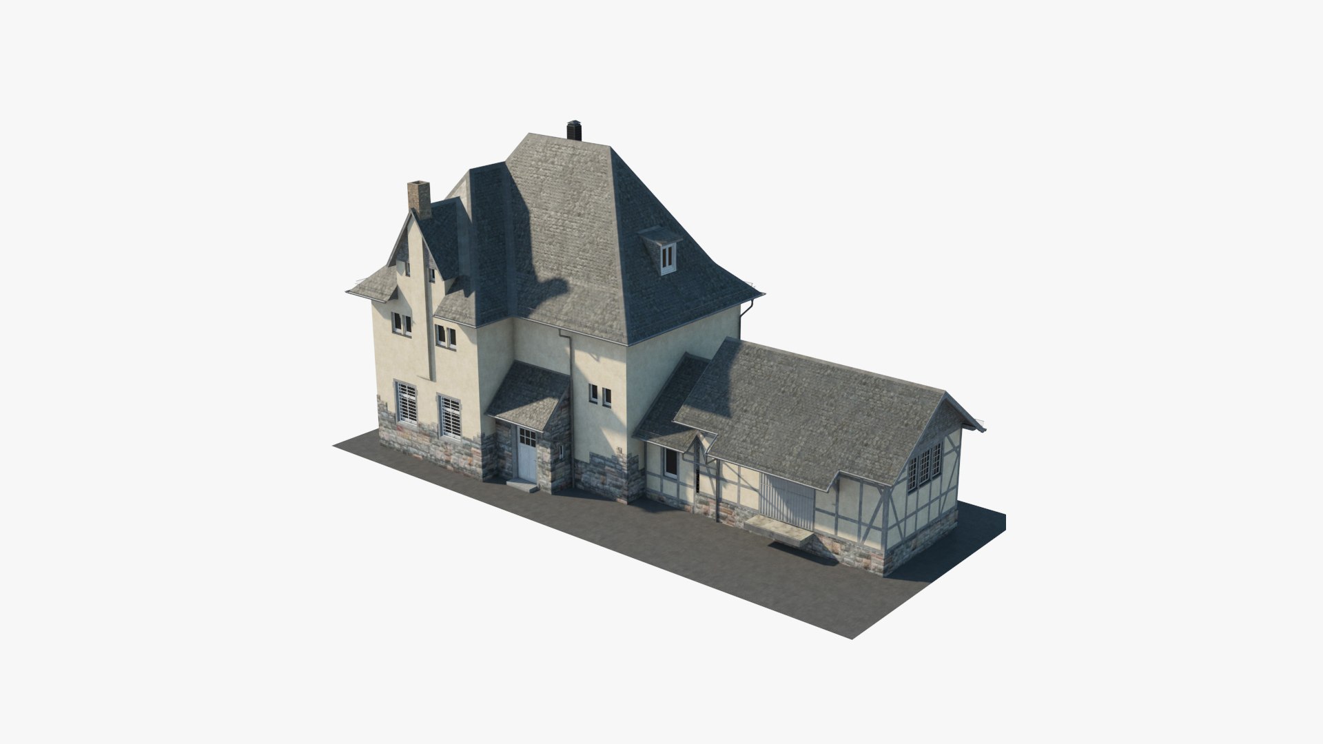 Traditional Country House 3D Model - TurboSquid 2099819