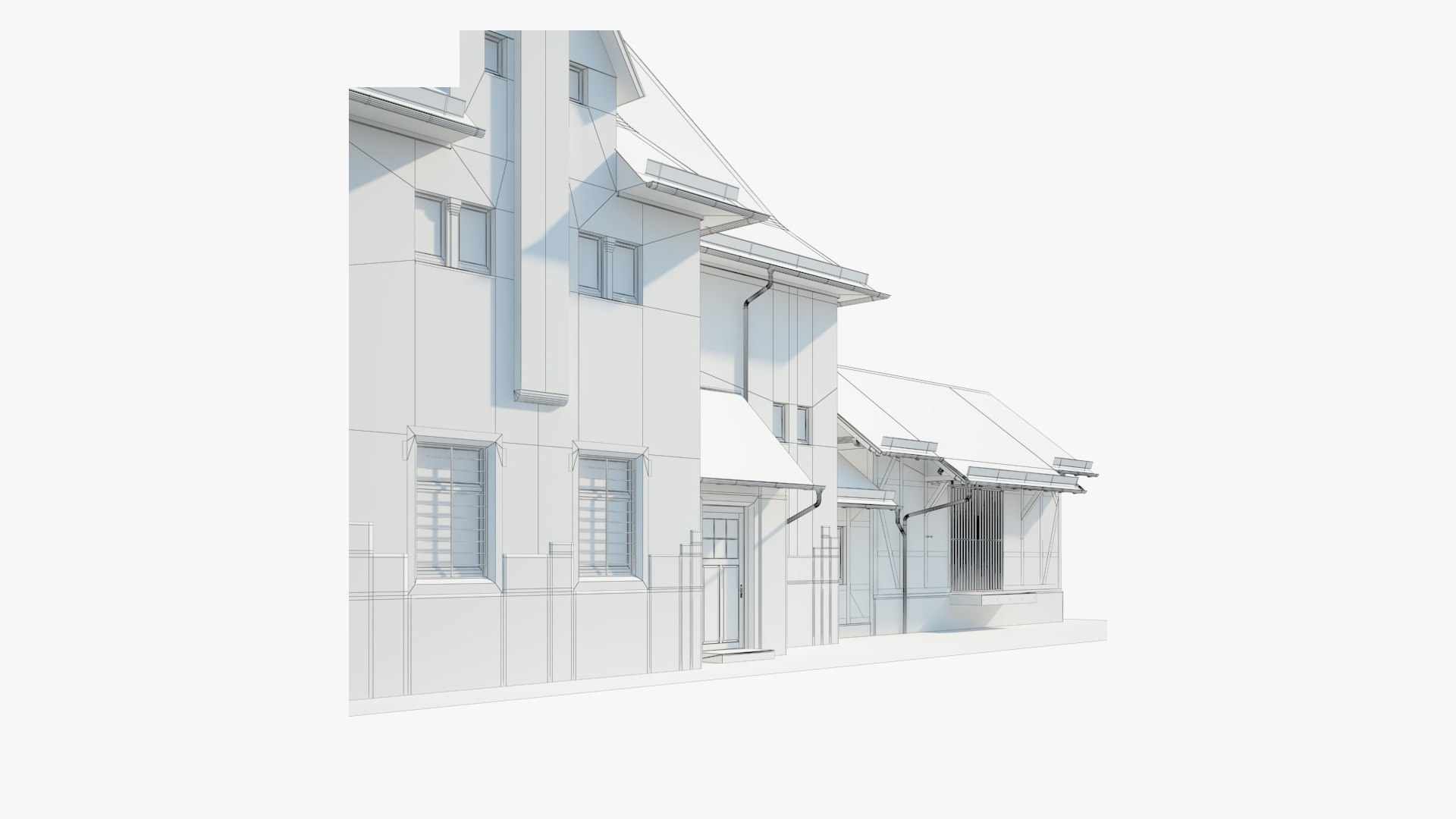 Traditional Country House 3D Model - TurboSquid 2099819