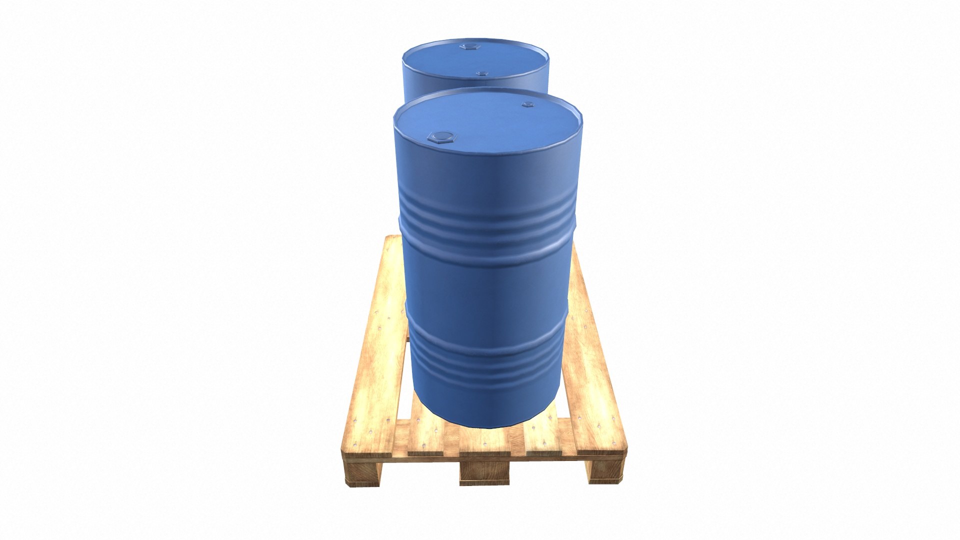 Pallet With Barrels 3D - TurboSquid 2337099