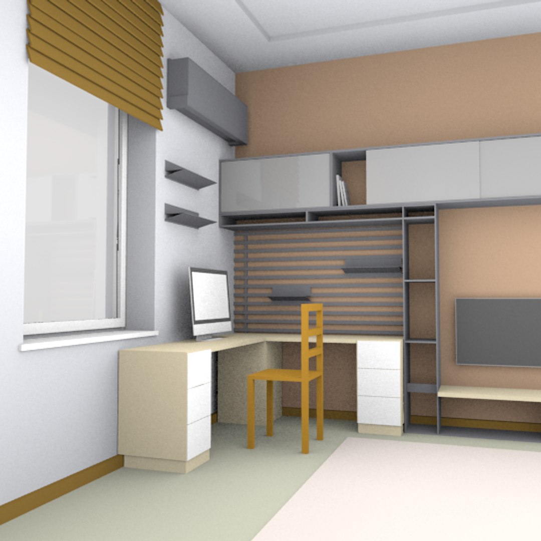 3D model scene room cartoon - TurboSquid 1311561