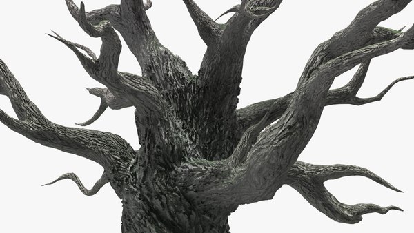 3D spooky old twisted tree winter model - TurboSquid 1549688