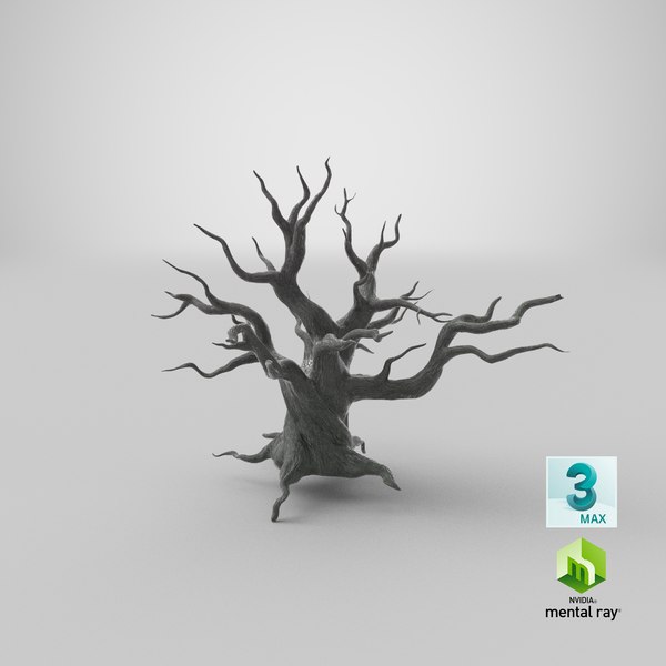 3D spooky old twisted tree winter model - TurboSquid 1549688