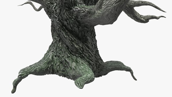 3D spooky old twisted tree winter model - TurboSquid 1549688
