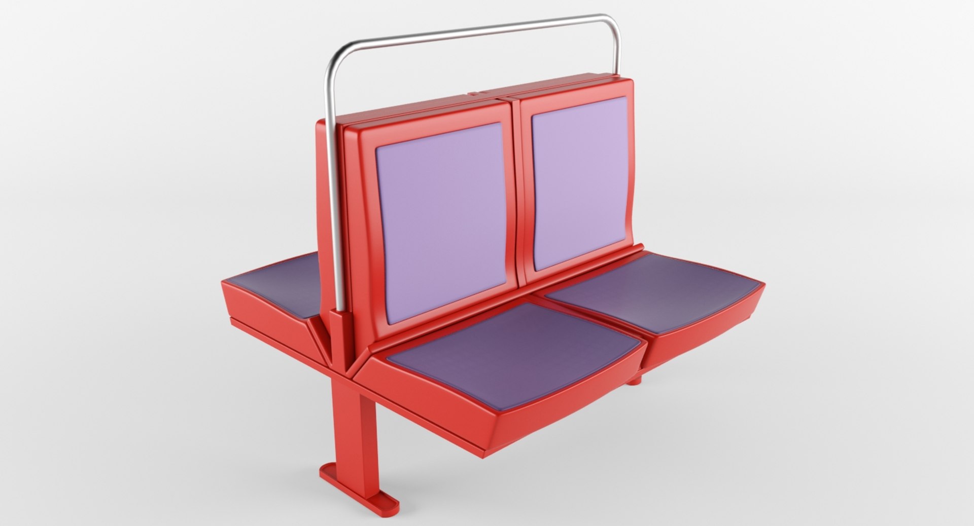 3D Metro Seat Model - TurboSquid 1391173