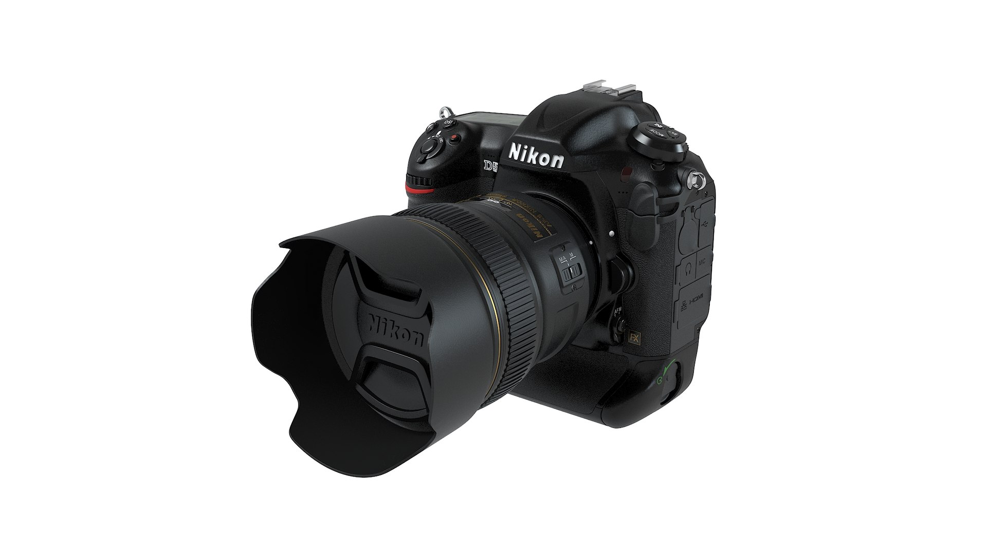 Nikon D5 Digital Slr 3d Model