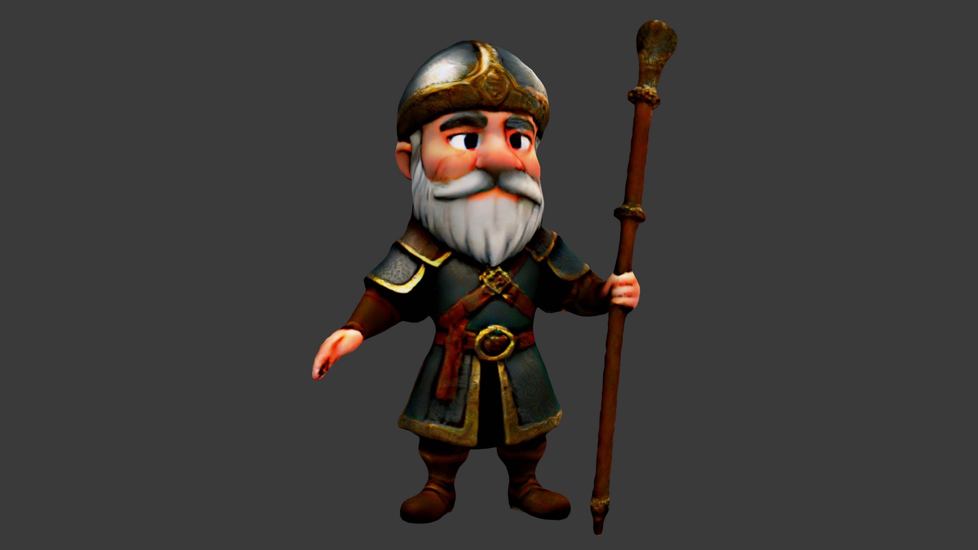 3D Old Beggar Man - TurboSquid 2127302