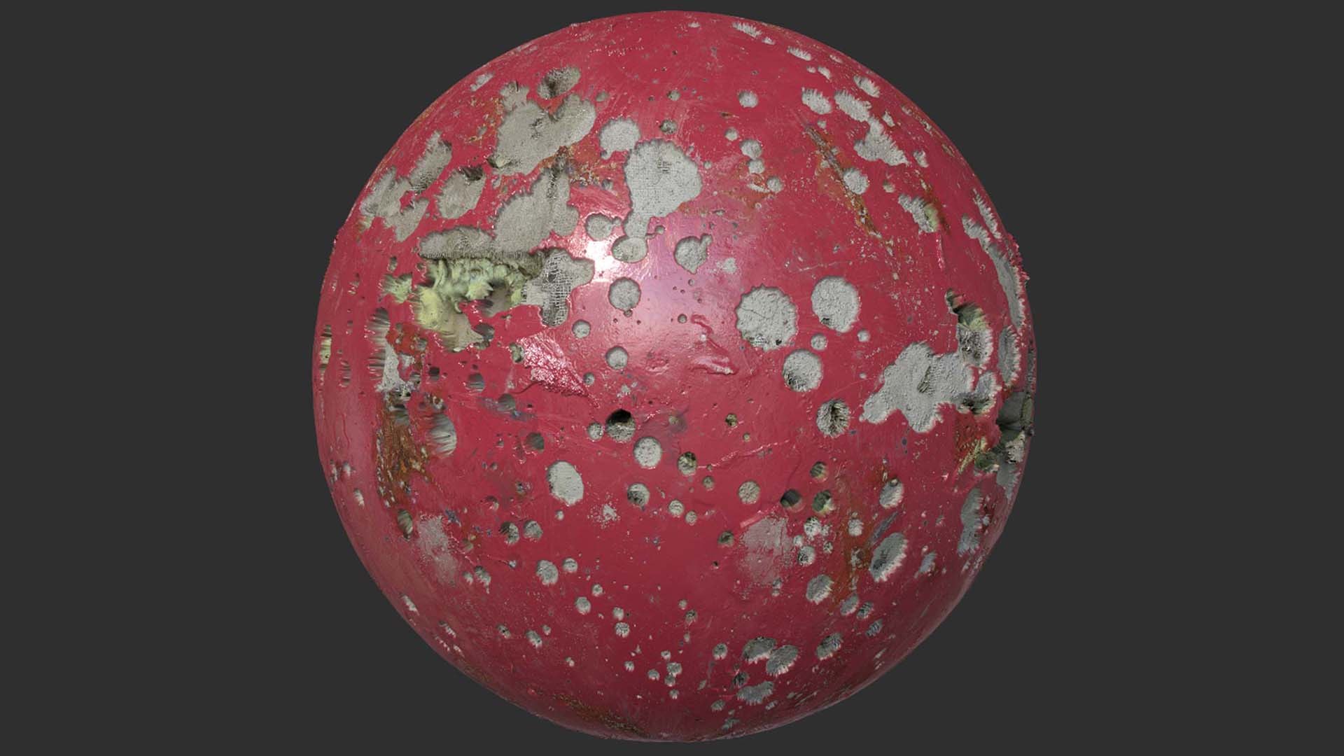 Damaged Paint Concrete Wall Seamless 4k Pbr Texture 3D Model ...
