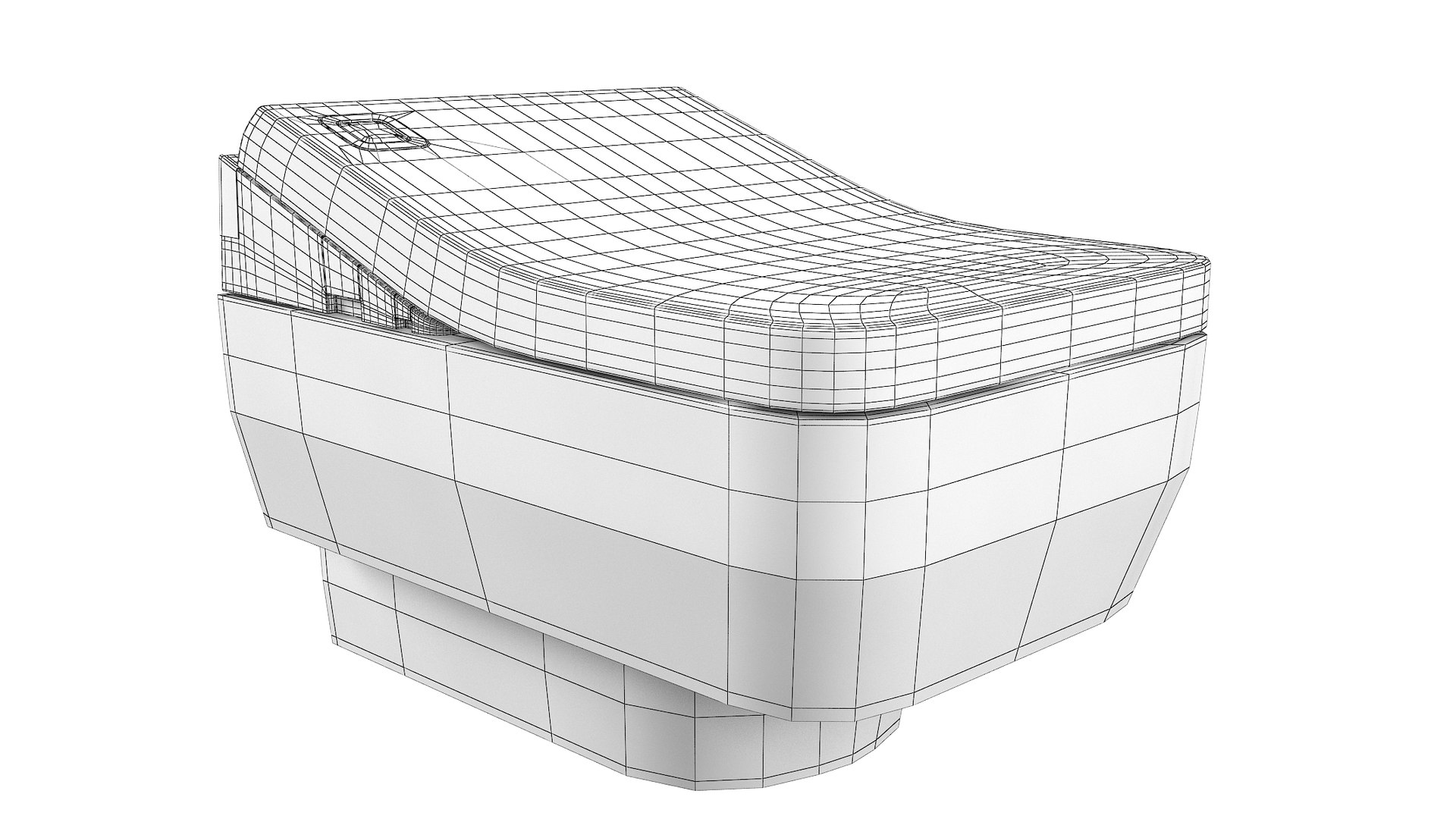 TOTO Washlet SG Wall Mounted Toilet Model - TurboSquid 1951749