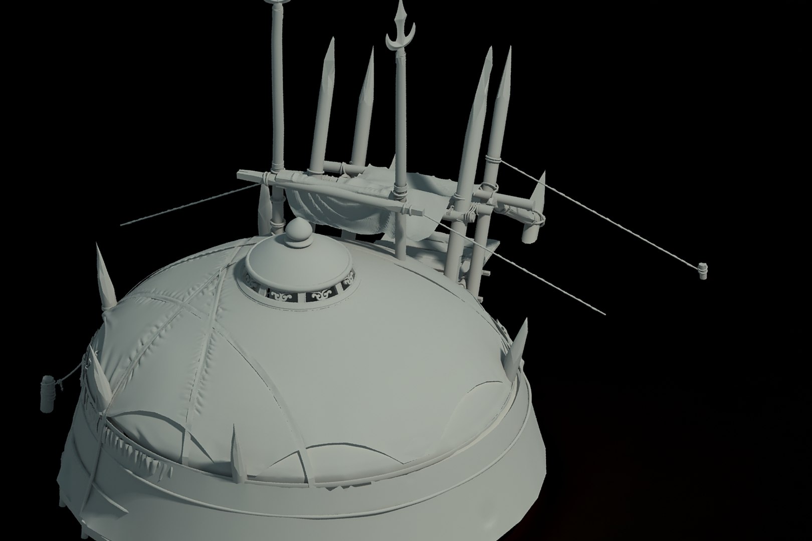 3D Mongolian Yurt Architecture Model - TurboSquid 1592033