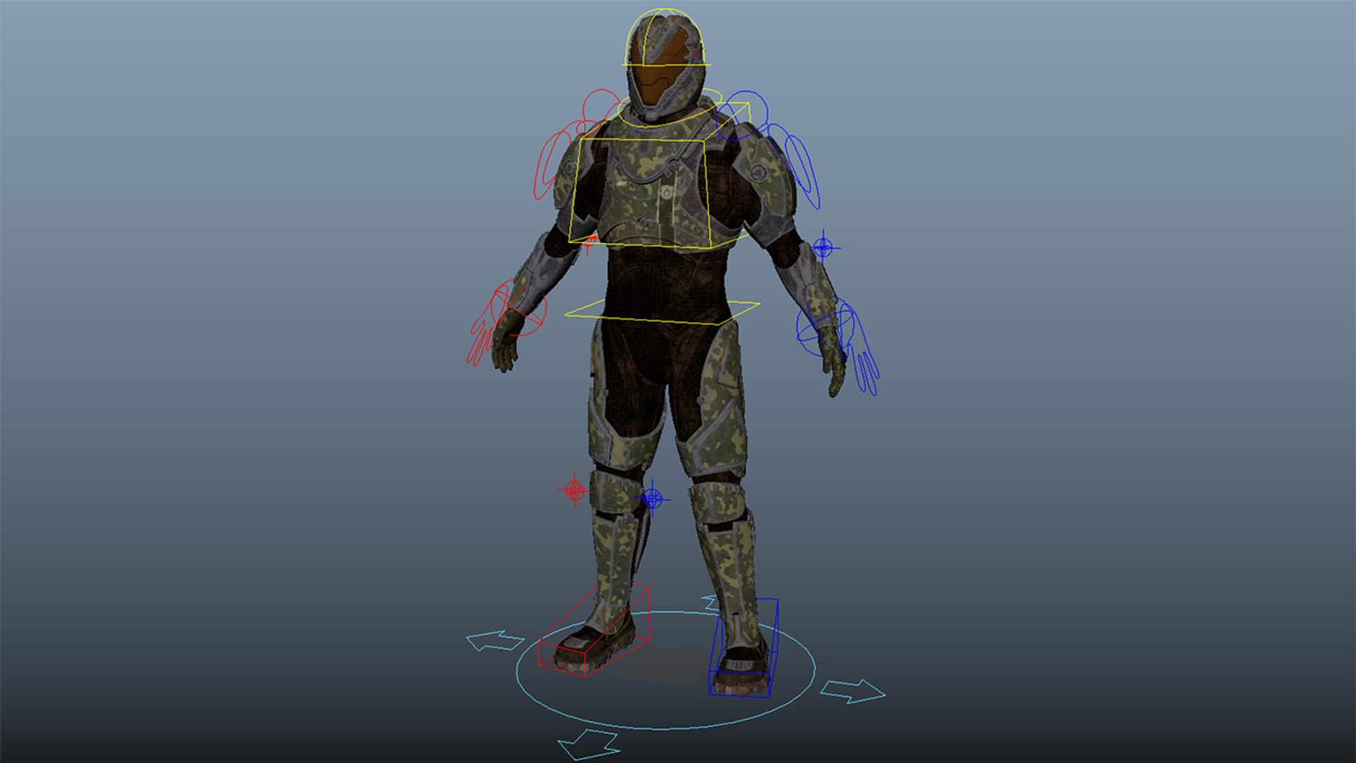 3d Model Sci-fi Soldier Armor