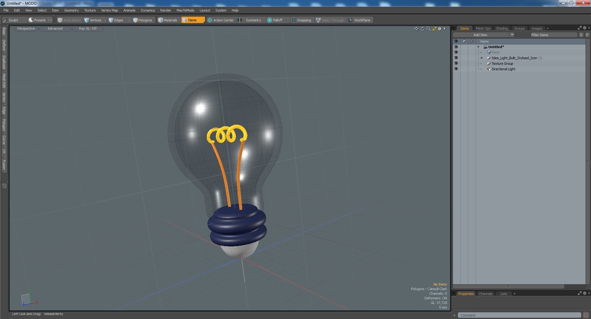 3D Idea Light Bulb Stylized Icon model - TurboSquid 2177349
