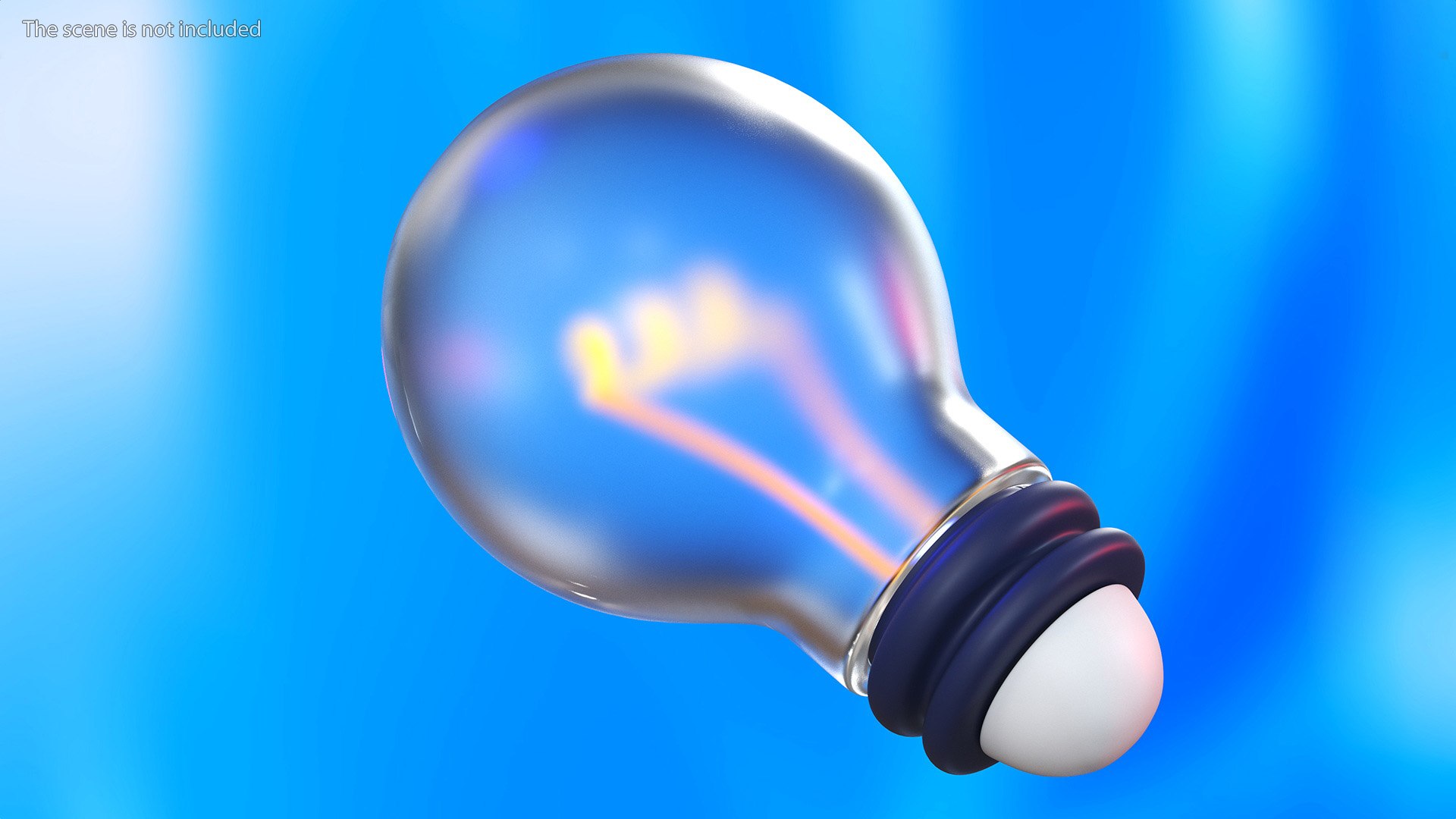 3D Idea Light Bulb Stylized Icon model - TurboSquid 2177349