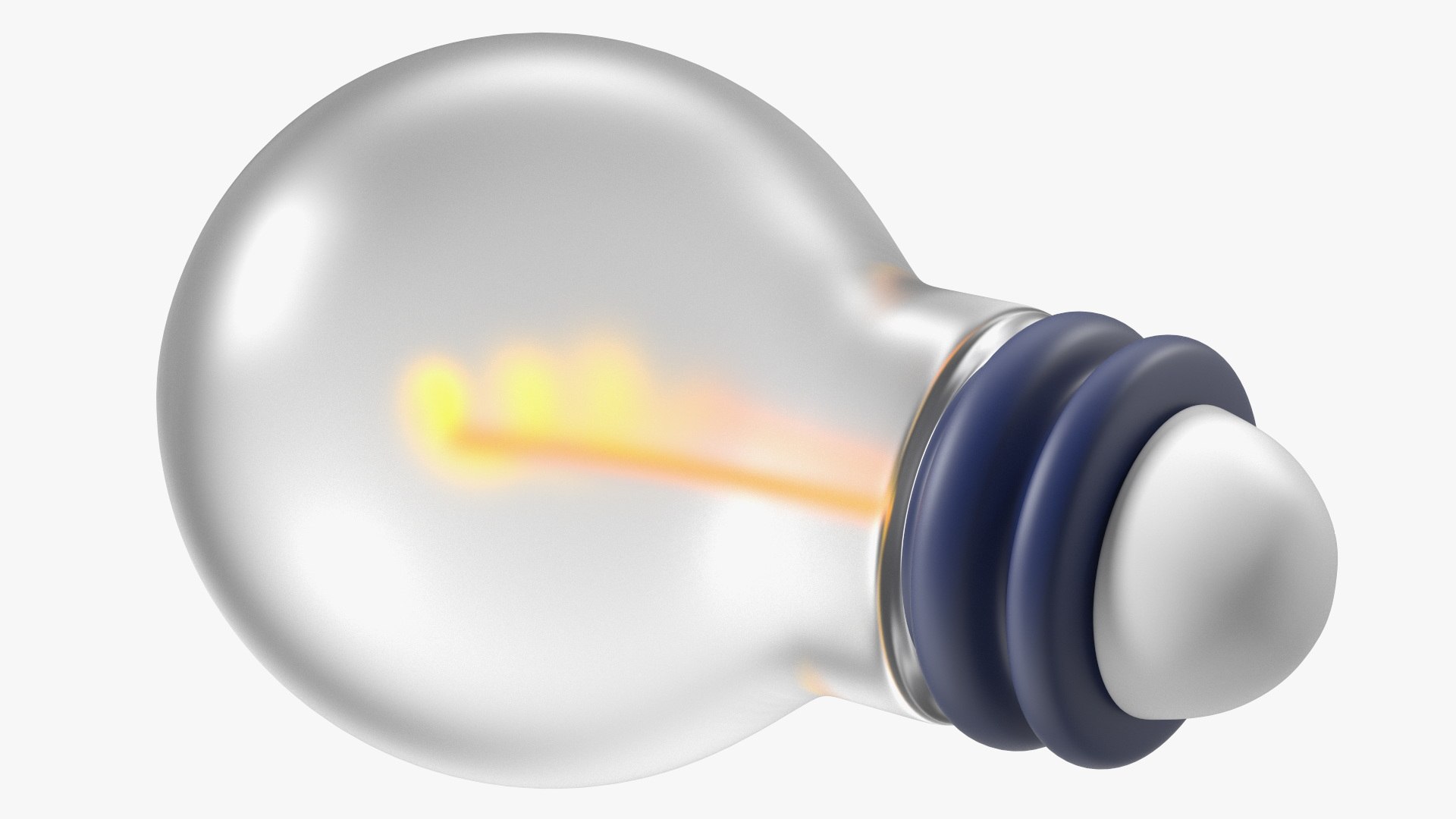 3D Idea Light Bulb Stylized Icon model - TurboSquid 2177349