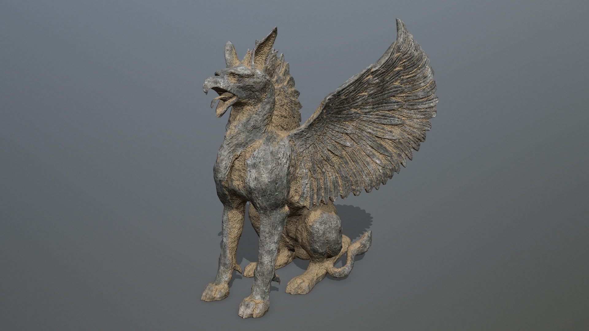 Statue Creature Model - TurboSquid 2054424