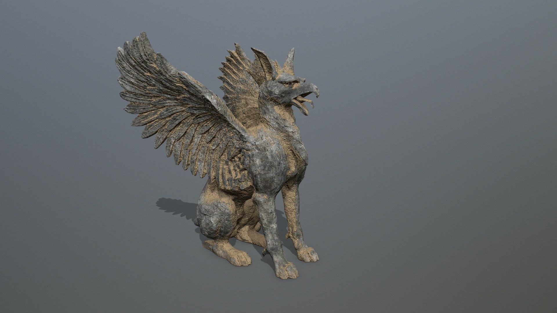 Statue Creature Model - TurboSquid 2054424