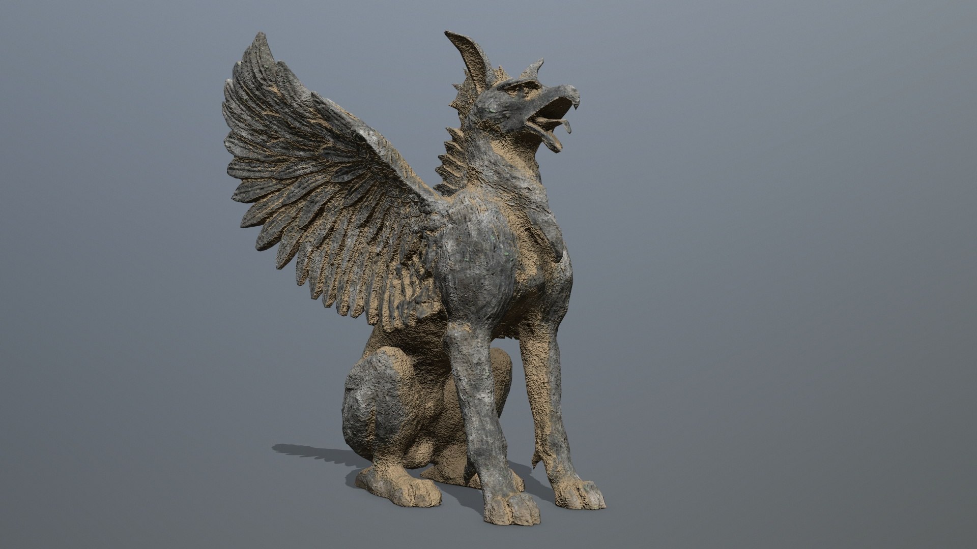 Statue Creature Model - TurboSquid 2054424
