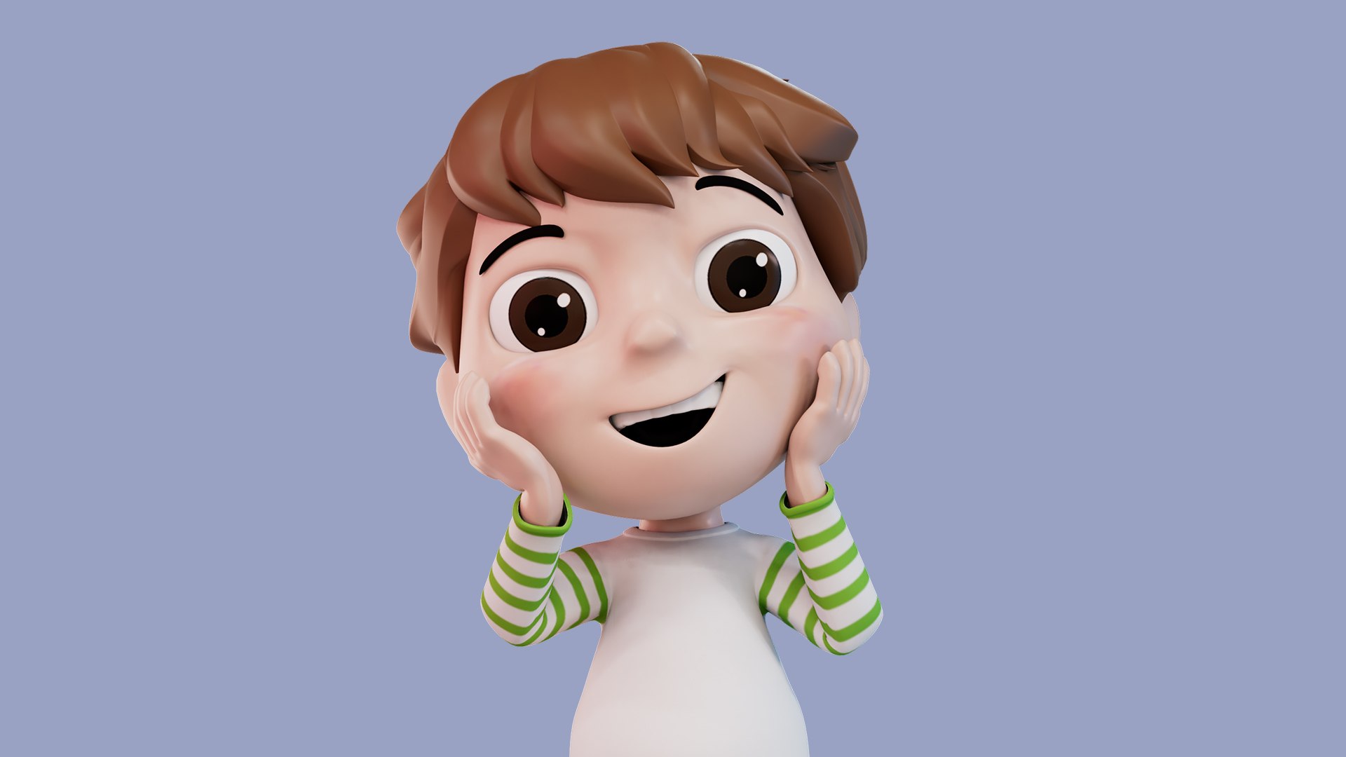3D Cartooon Boy Rigged 3D Model - TurboSquid 2022786