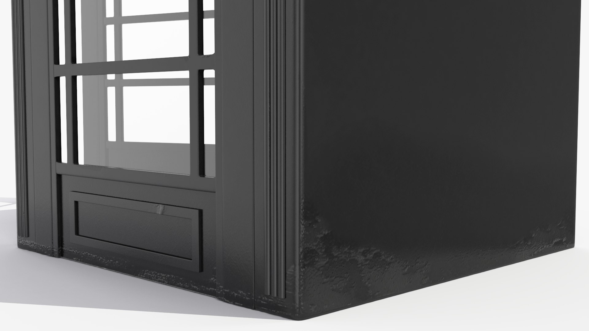 London Phone Box Black 3D Model - TurboSquid 1958464