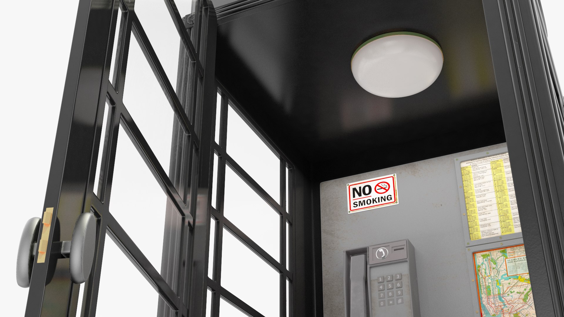 London Phone Box Black 3D Model - TurboSquid 1958464