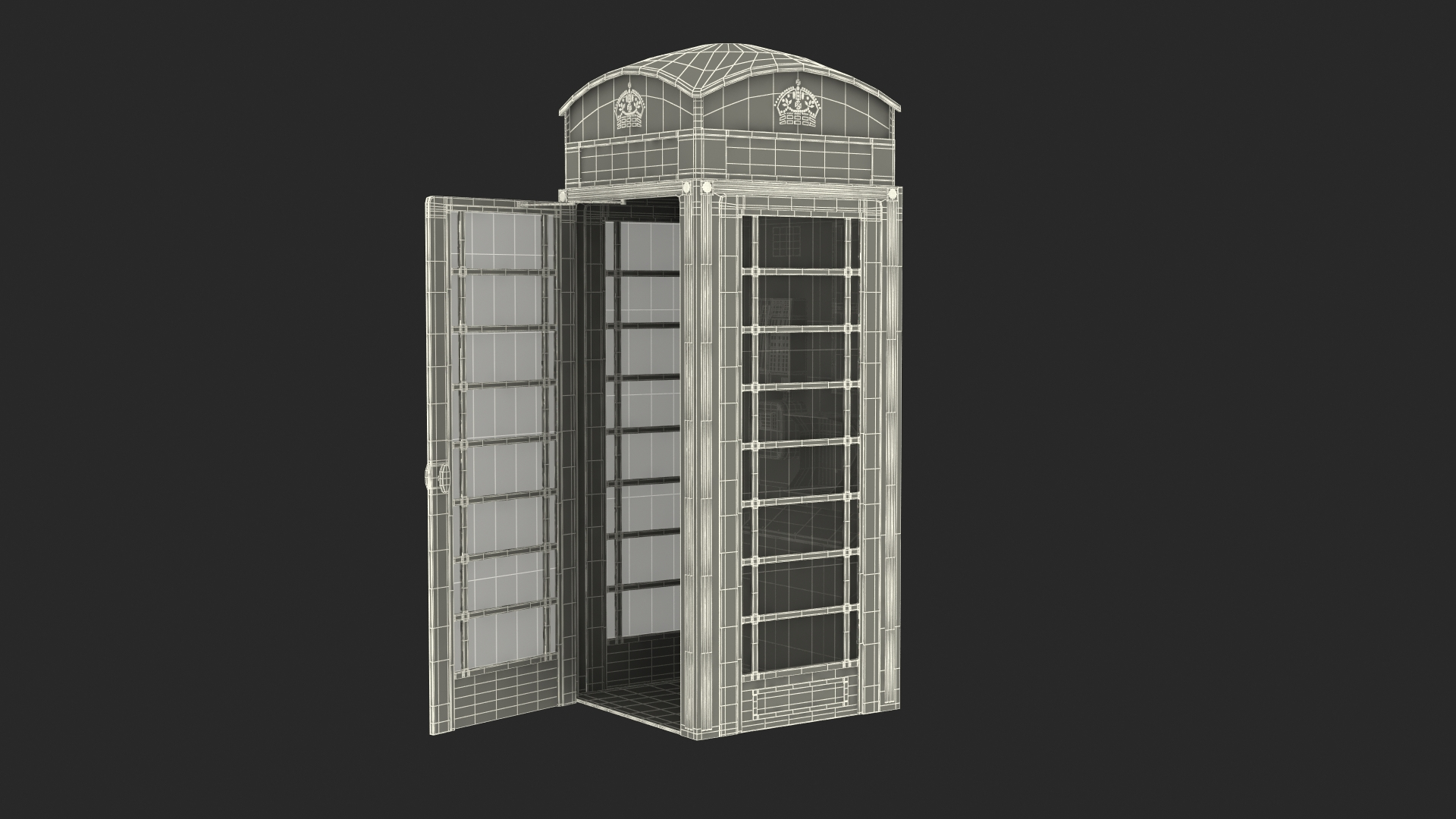 London Phone Box Black 3D Model - TurboSquid 1958464