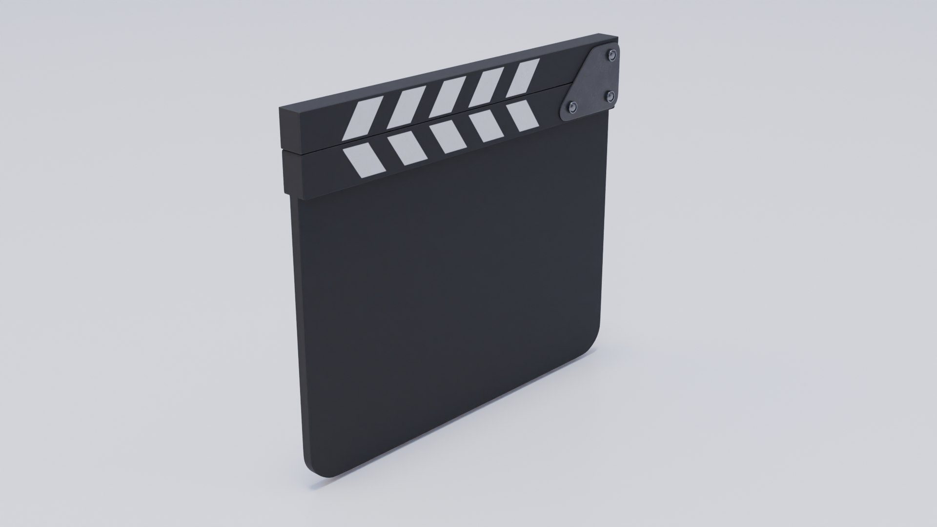 Black Movie Clapboard PBR 3D Model - TurboSquid 2265836