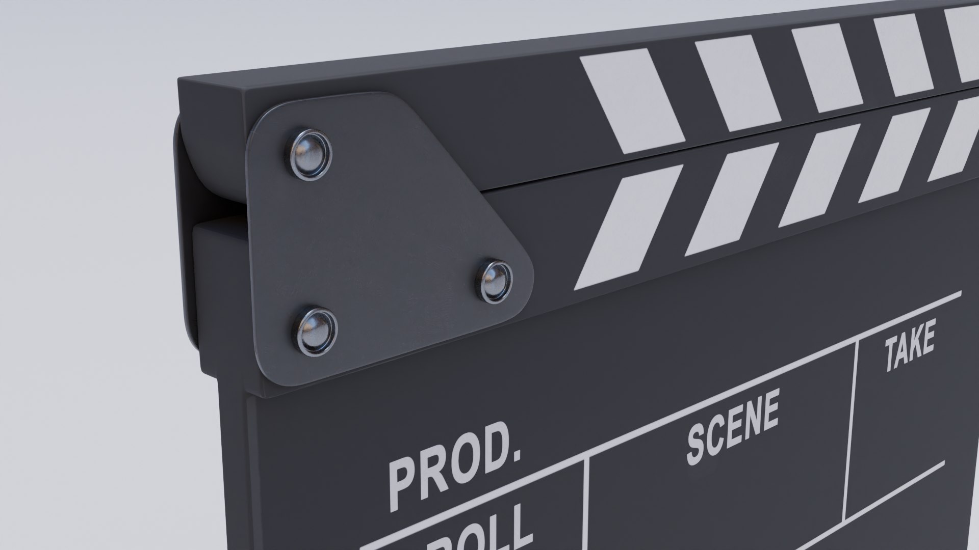 Black Movie Clapboard PBR 3D Model - TurboSquid 2265836