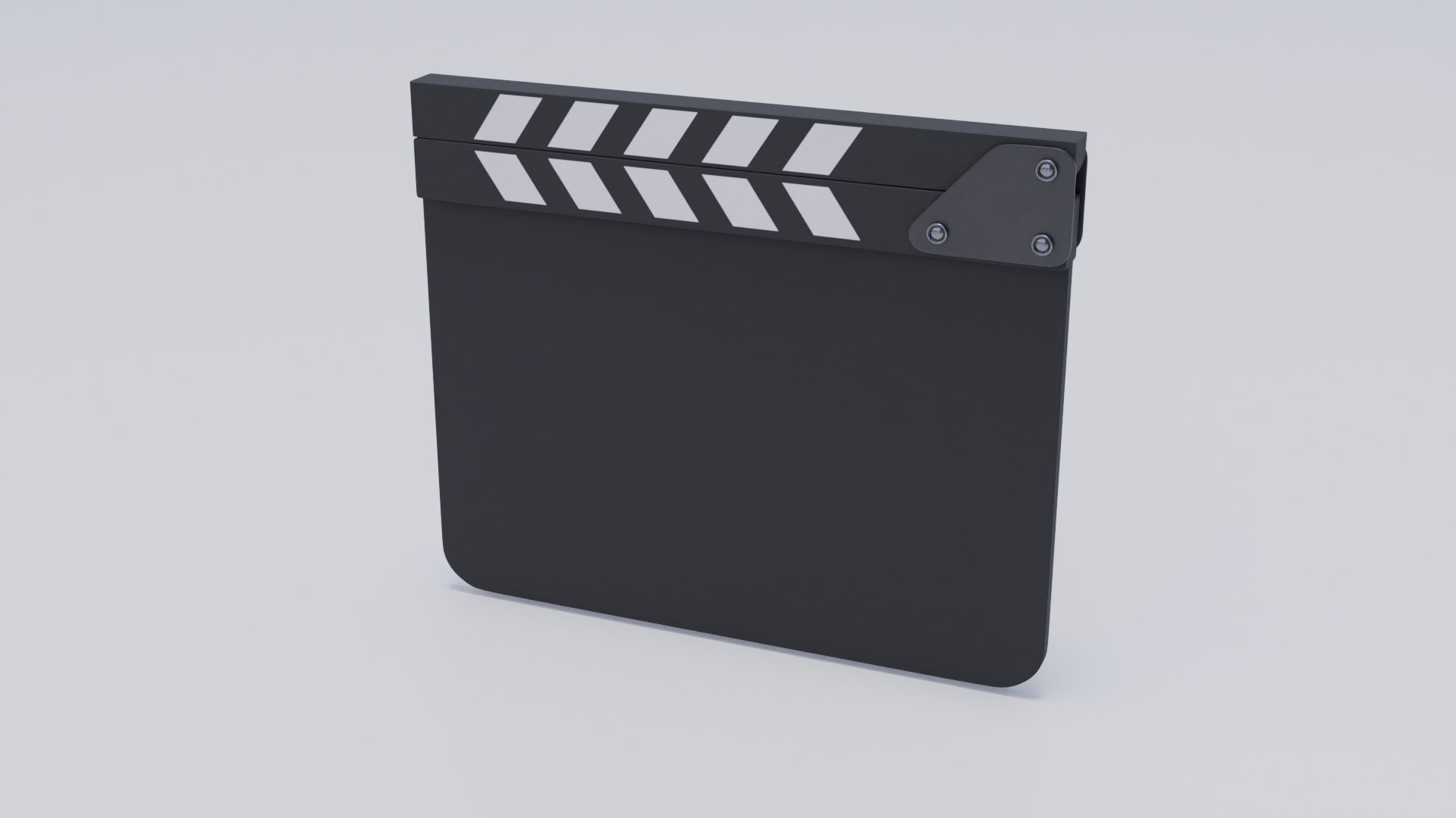 Black Movie Clapboard PBR 3D Model - TurboSquid 2265836