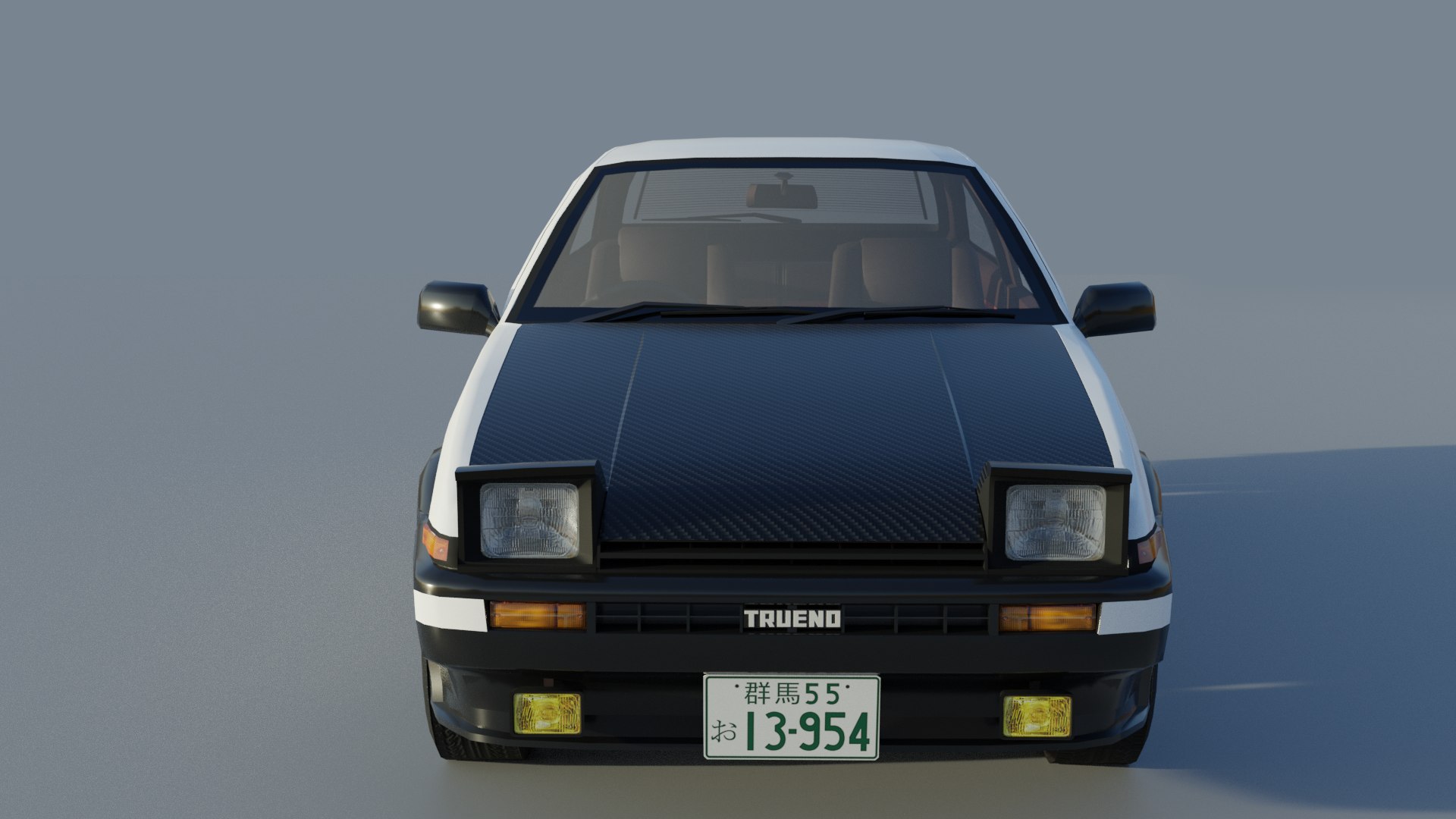 Toyota Trueno AE86 Initial D Stylized 3D - TurboSquid 1909982