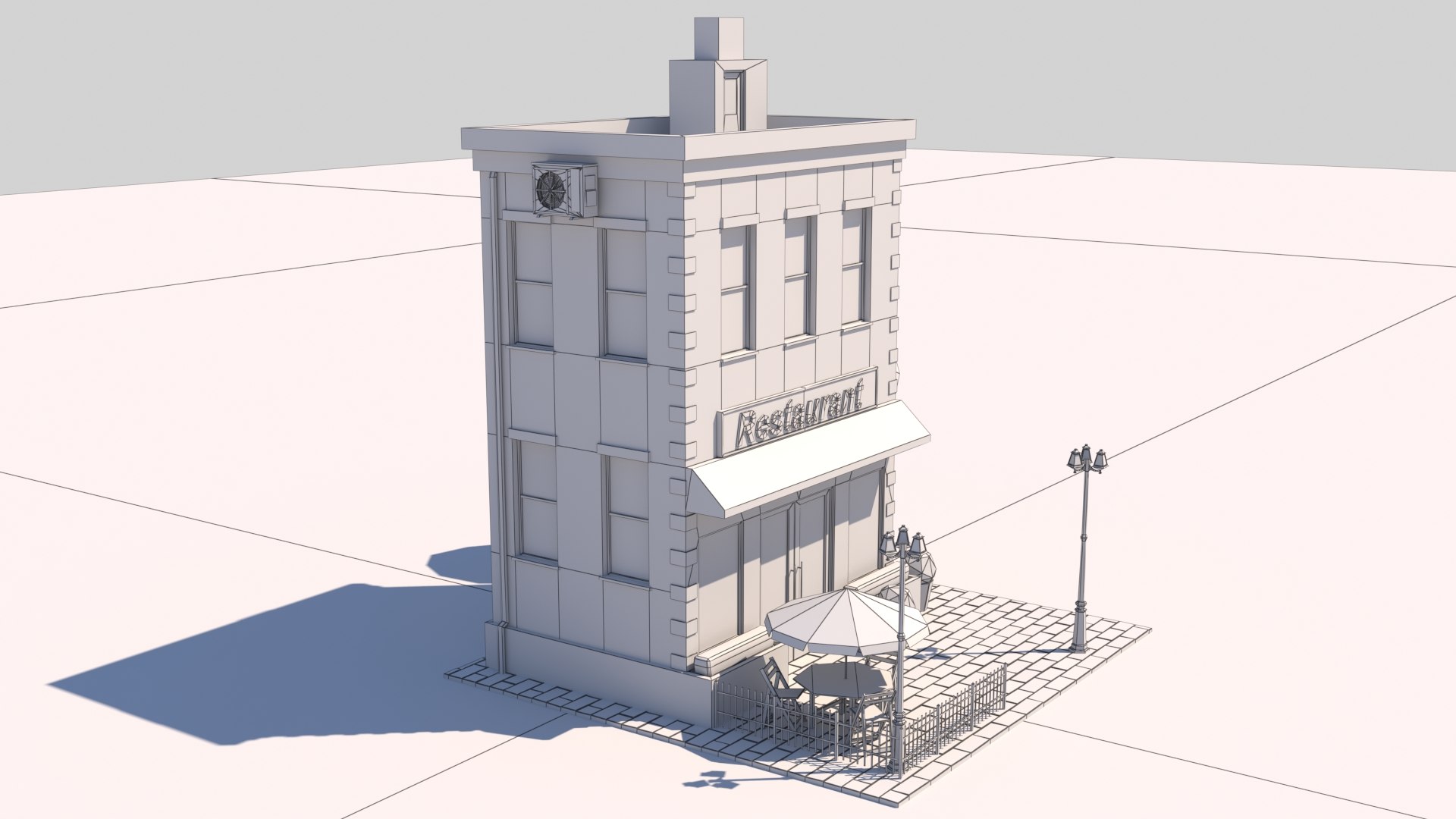 3D Stylized Restaurant 01 3d Building Model - TurboSquid 2105990